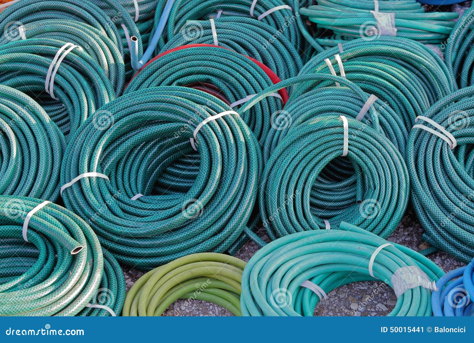 Garden hose stock image. Image of coils, rubber, plastic - 50015441