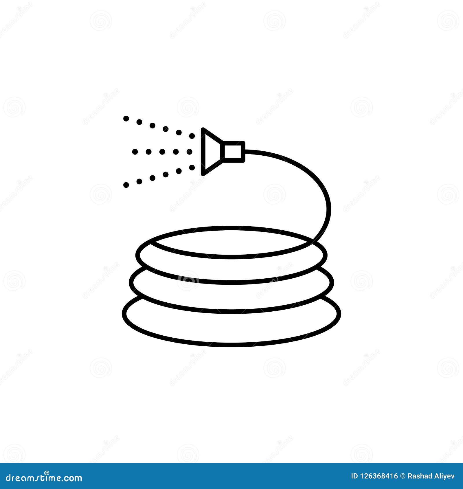 Garden Hose Icon. Element of Drip Watering Icon for Mobile Concept and ...