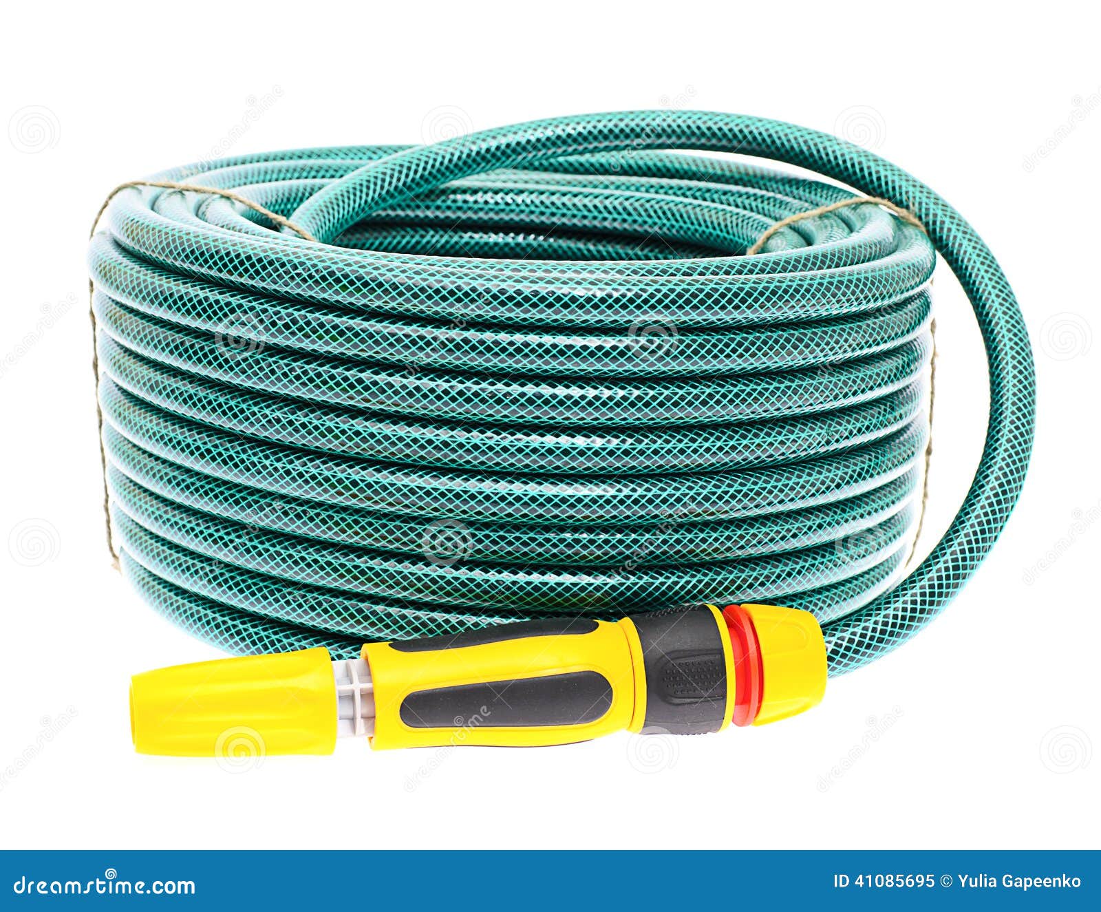Garden Hose Isolated on White Background Stock Image - Image of hose ...