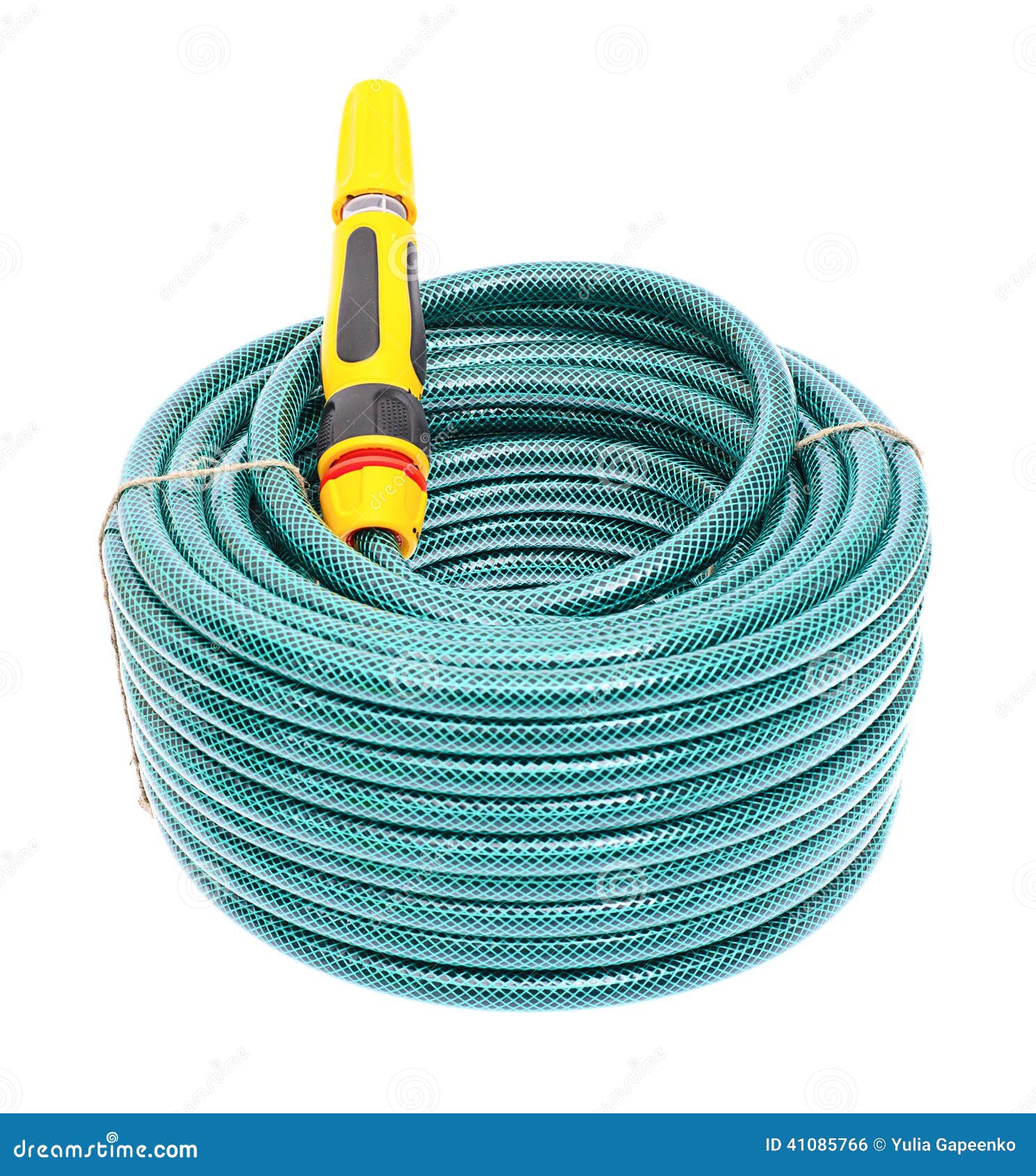 Garden Hose Isolated on White Background Stock Photo - Image of drop ...