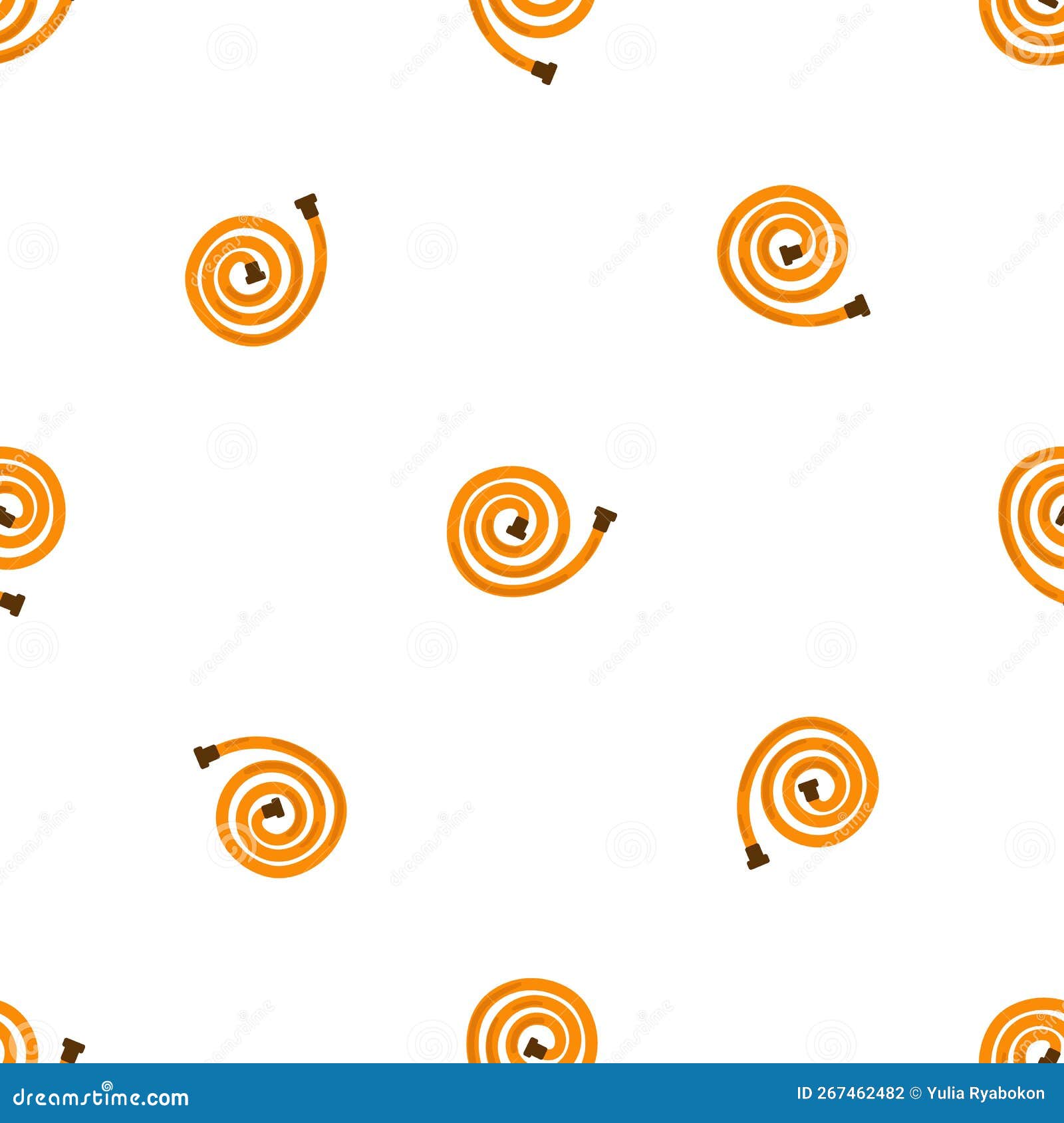 Garden Hose Pattern Seamless Vector Stock Vector - Illustration of hose ...
