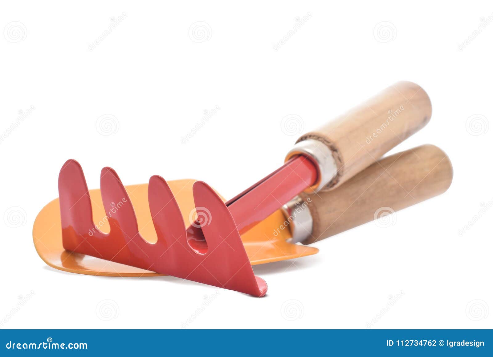 Garden Instrument Colorful Isolated on White Stock Photo - Image of ...