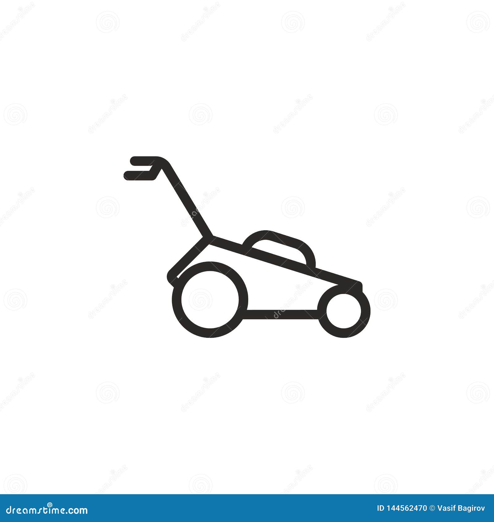 Garden, Lawn, Mower Vector Icon. Element of Design Tool for Mobile ...