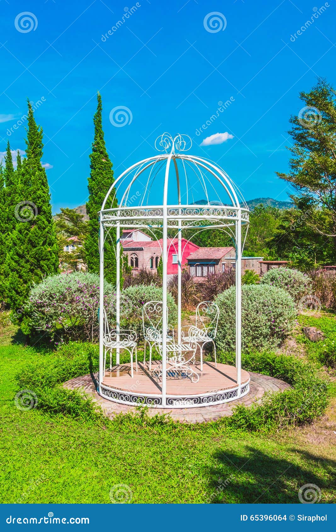 Garden park stock photo. Image of landscaped, tree, beautiful - 65396064