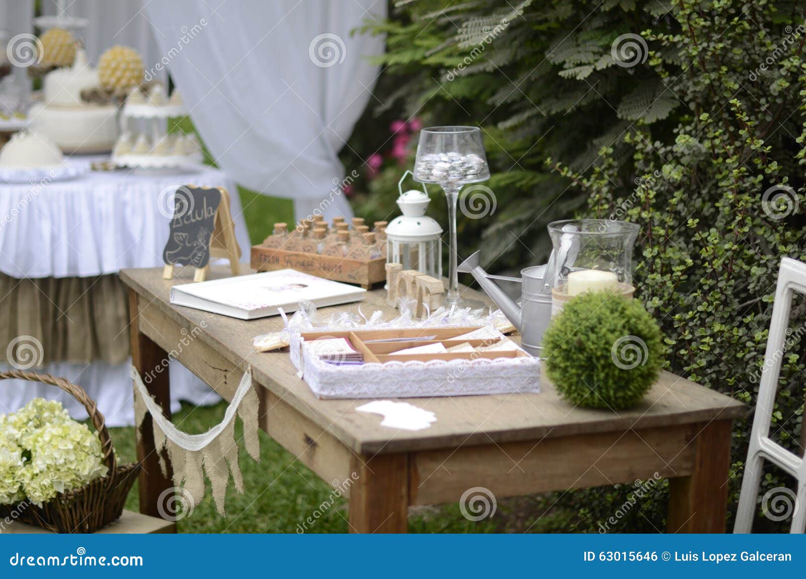 Garden Party First Communion Stock Photo - Image of wood, decoration ...