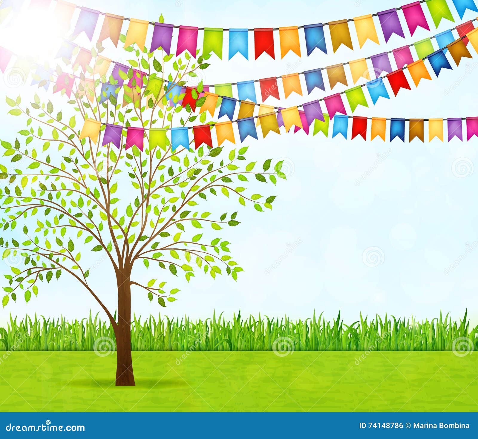 Garden Party Vector Background Stock Vector - Illustration of ...