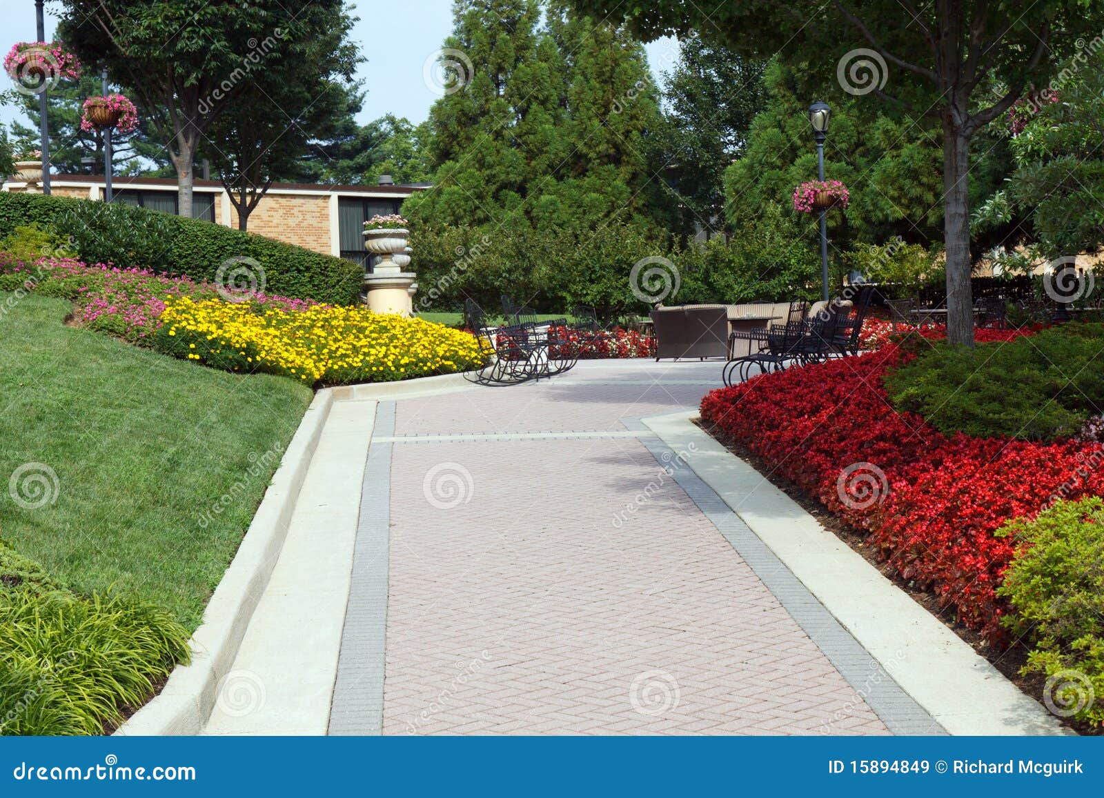 Garden path stock image. Image of outdoors, horizontal - 15894849