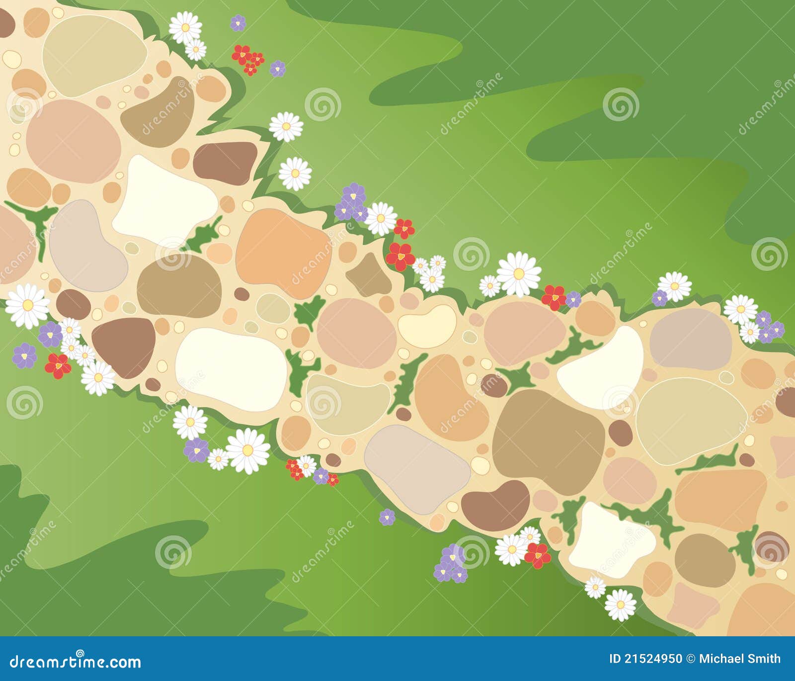 Garden path stock vector. Illustration of horticulture - 21524950