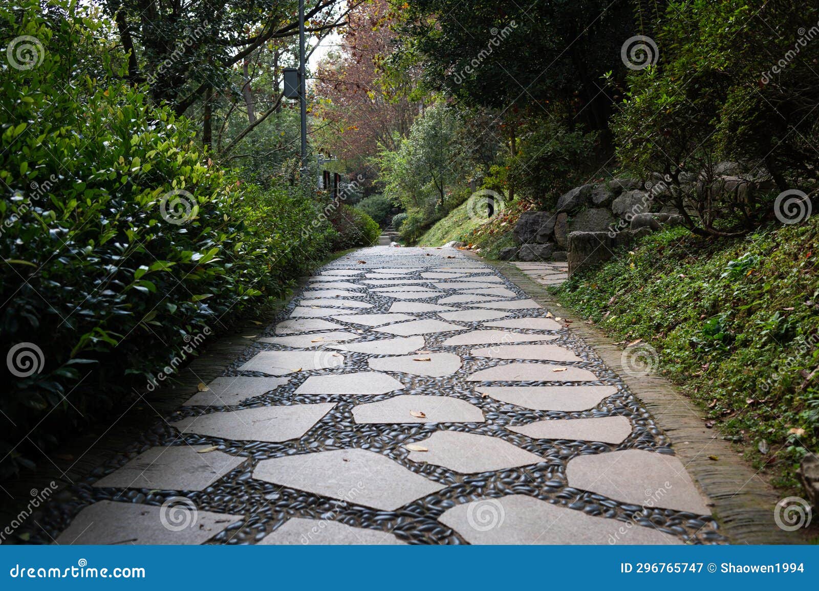 Garden Path.Architecture, Rock. Stock Image - Image of patharchitecture ...