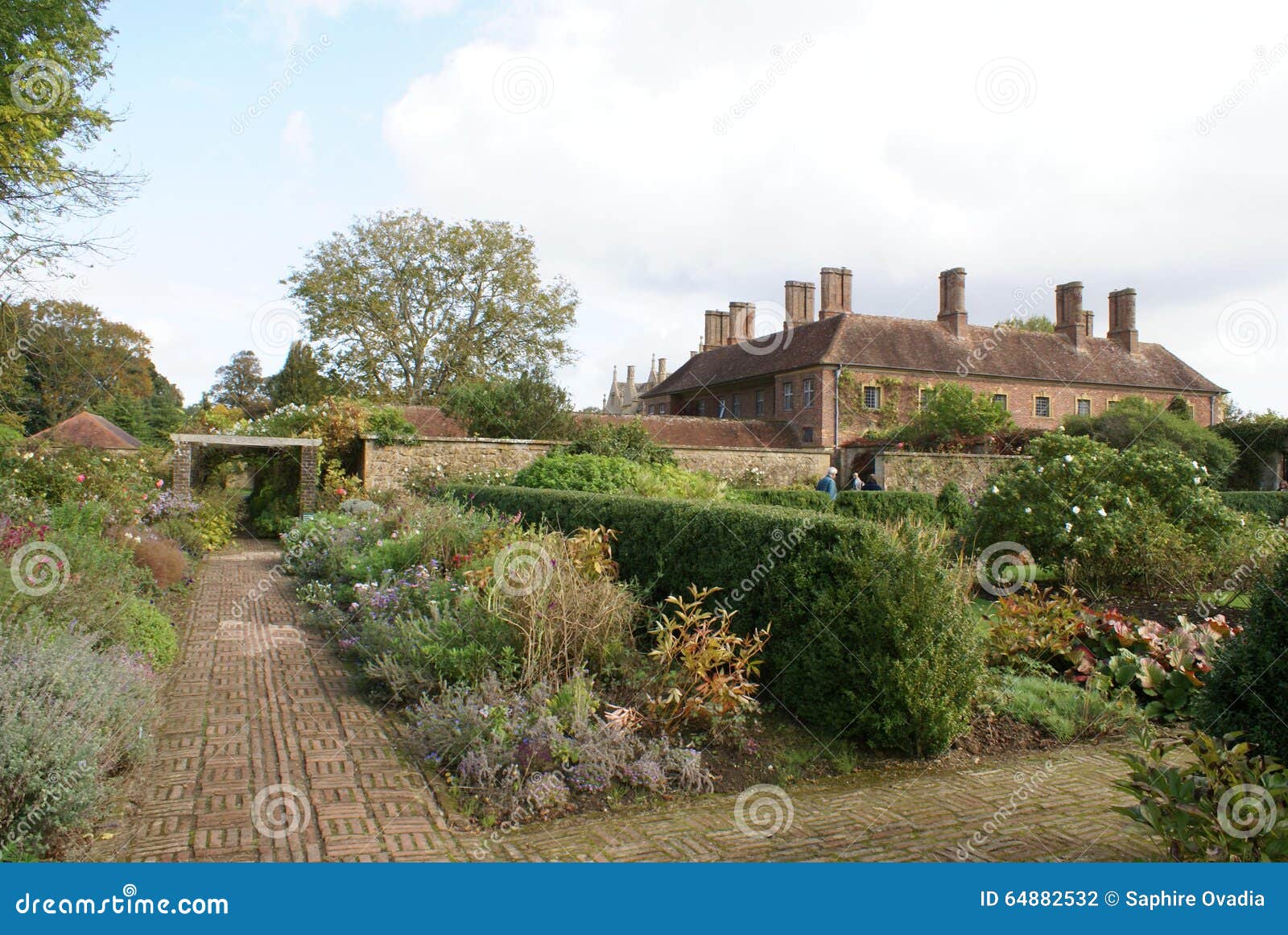 Garden path stock photo. Image of architecture, details - 64882532
