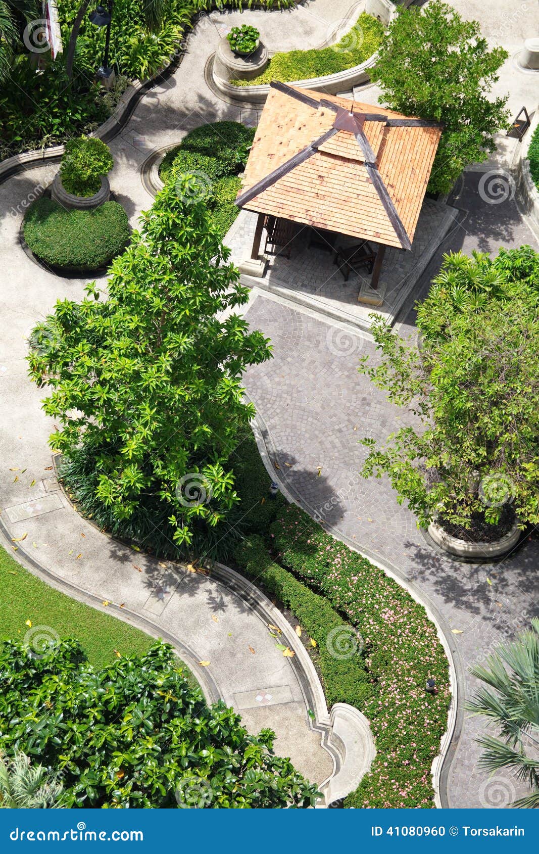 Garden path top view stock photo. Image of follow, beautiful - 41080960