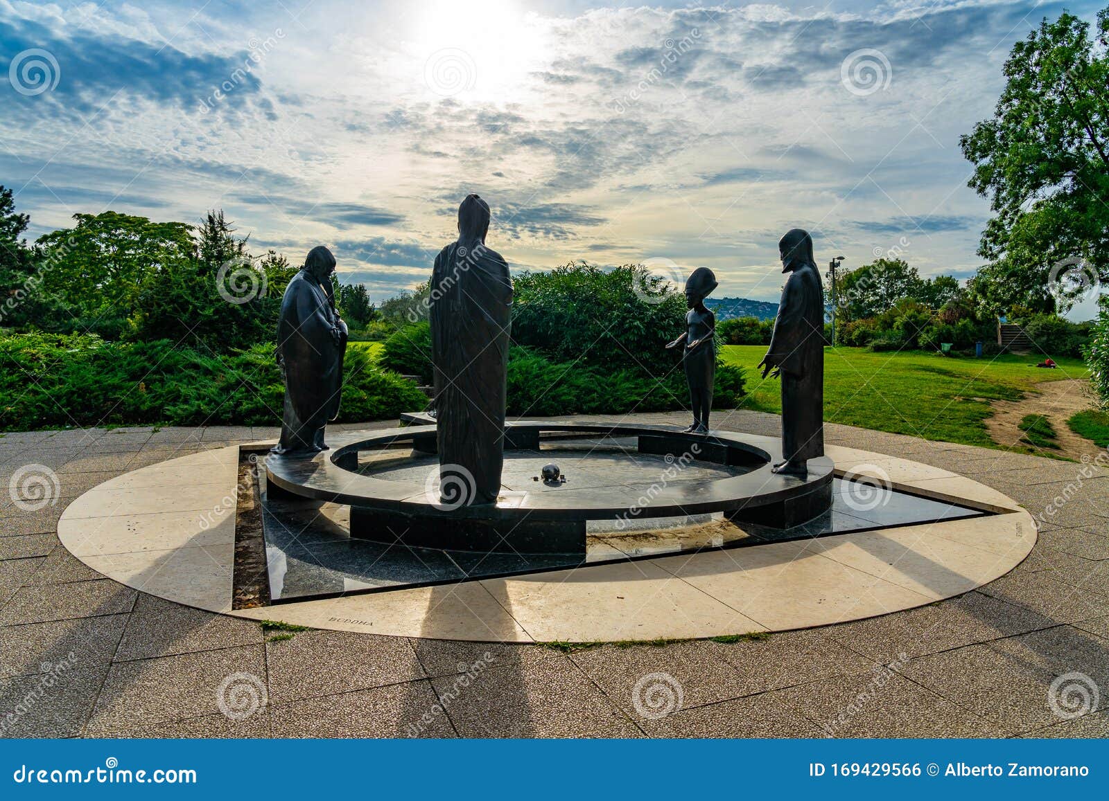 The Garden of Philosophers in Budapest, Hungary Stock Photo - Image of ...
