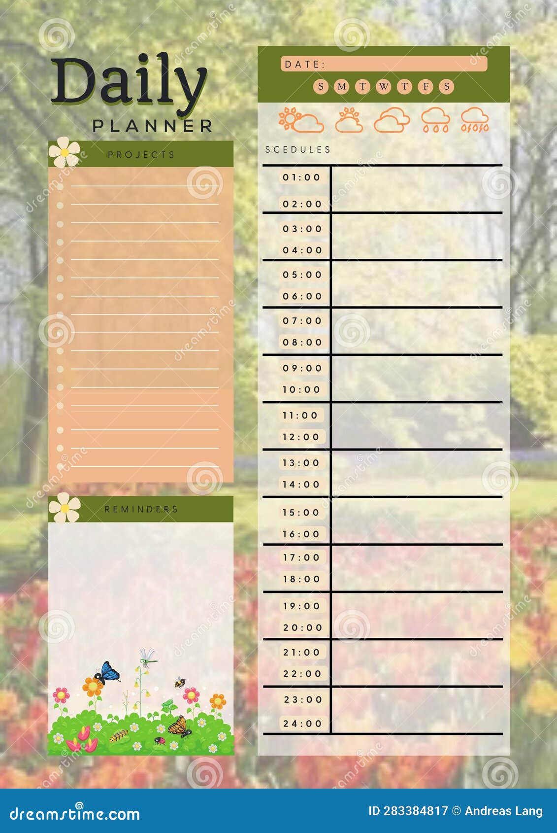 Garden Planner Digital Planning Insert Sheet Printable Page Template ...