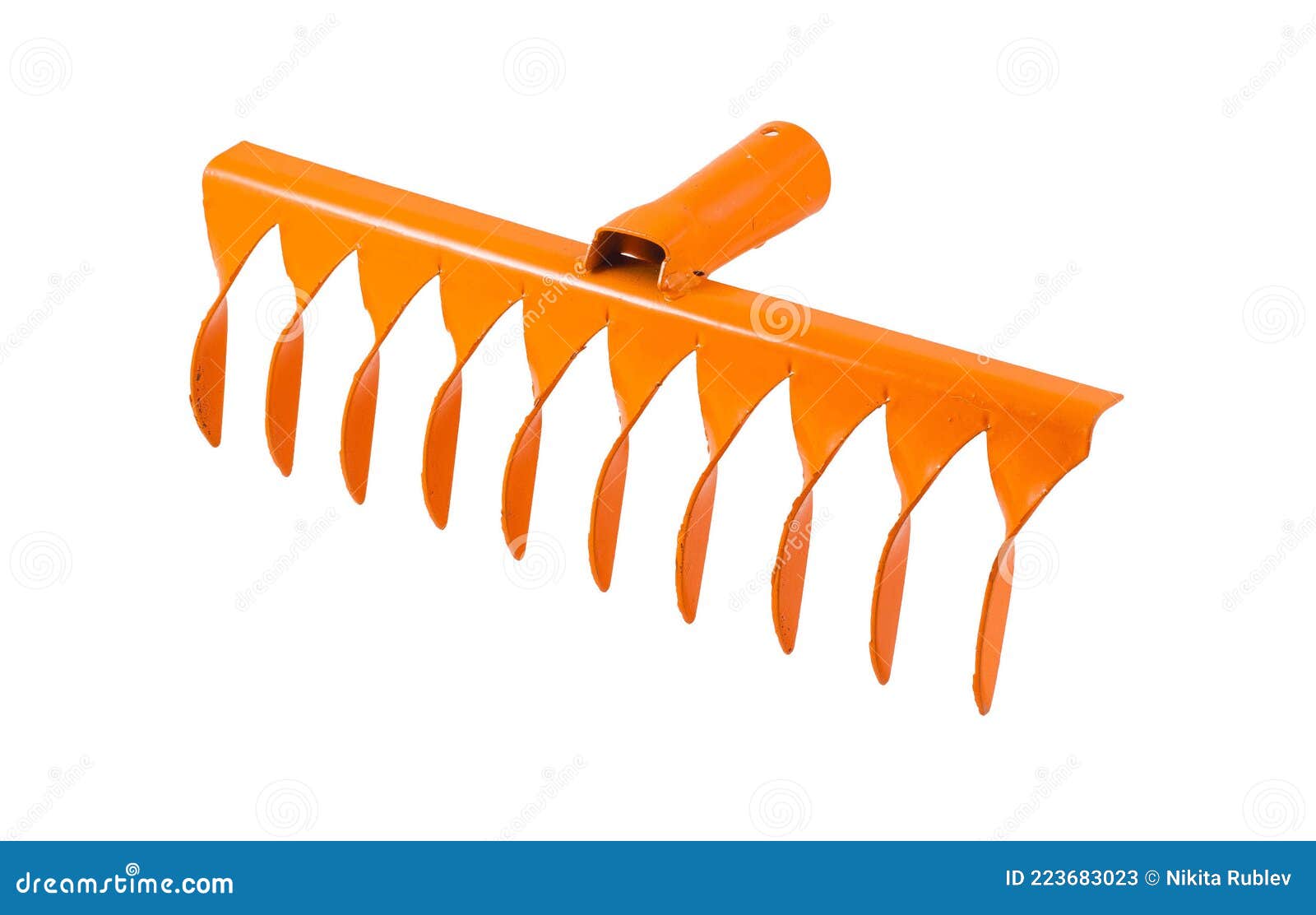 Garden Rake Isolated on White Stock Image - Image of equipment ...