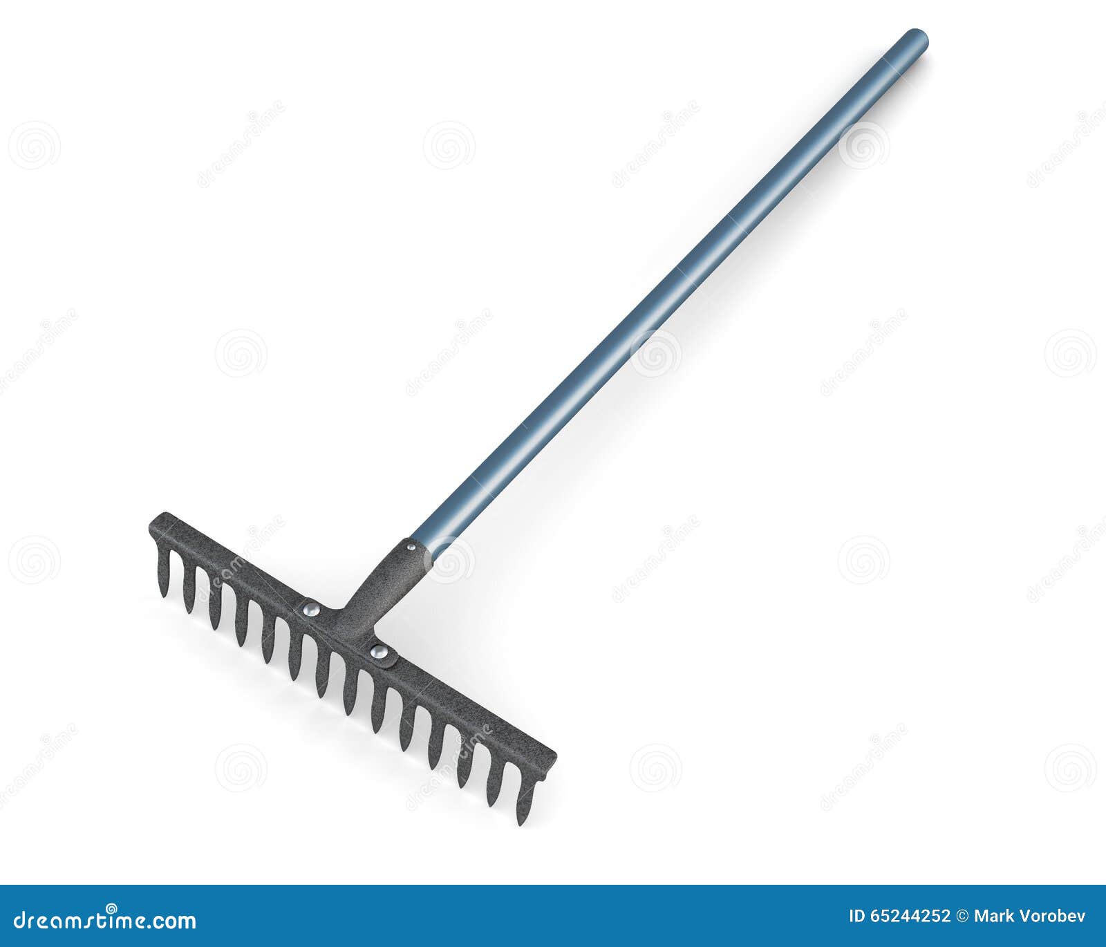 Garden Rake Isolated On White Background. Rake For The Garden. Tools ...