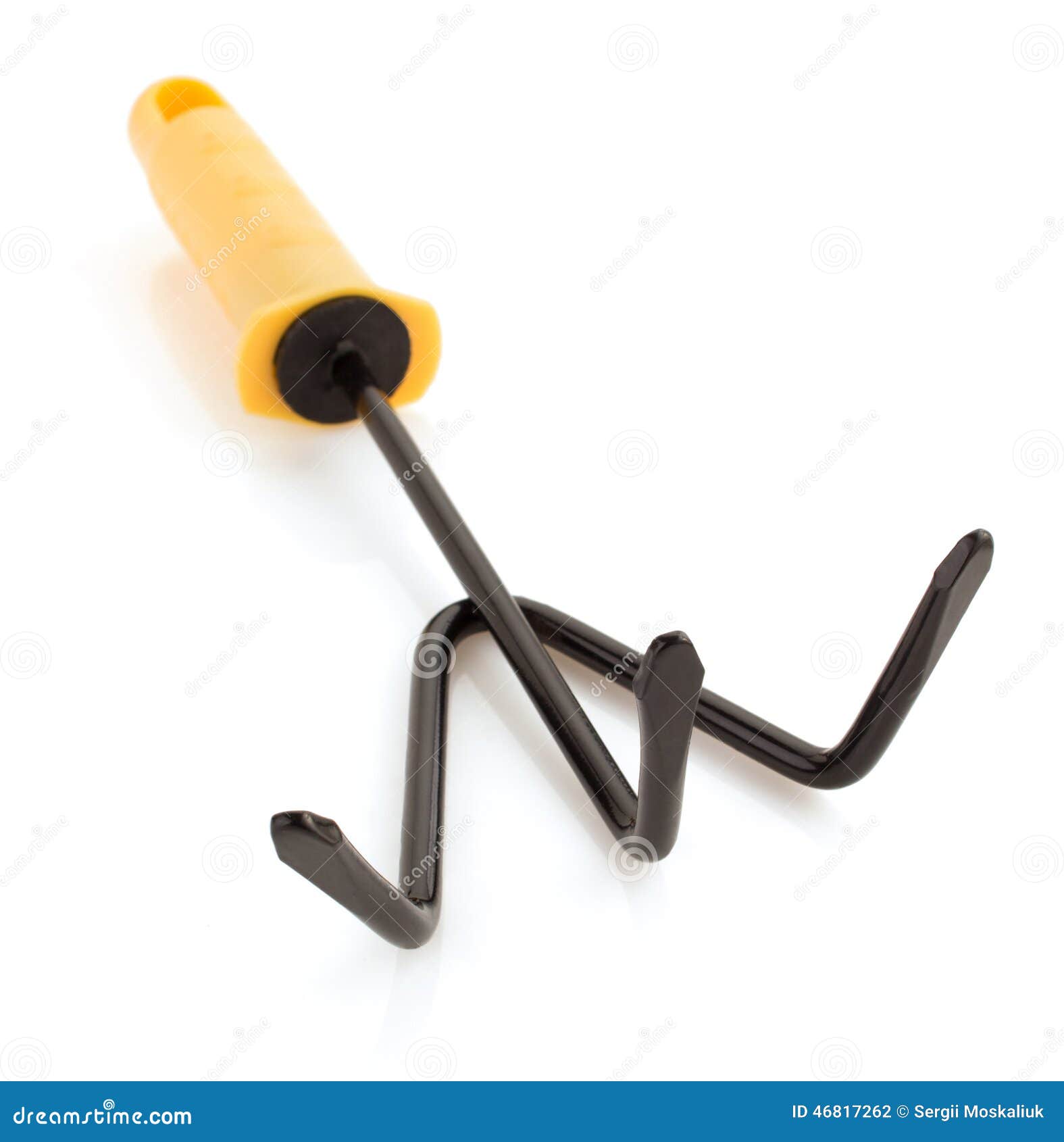 Garden rakes on white stock photo. Image of background - 46817262