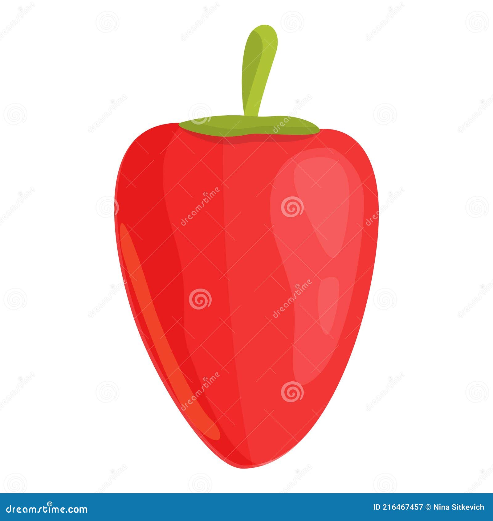 Garden Red Paprica Icon, Cartoon Style Stock Vector - Illustration of ... Garden Red Paprica Icon, Cartoon Style Stock Vector - Illustration of ...