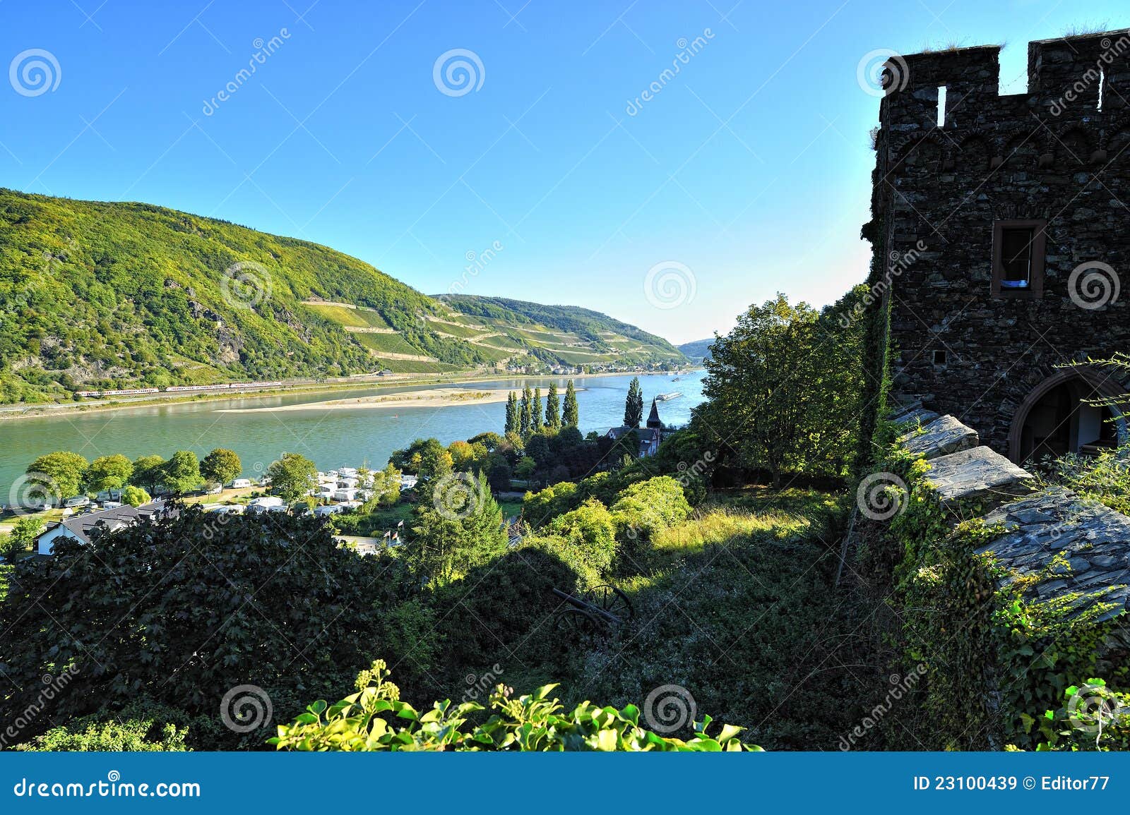 Reichenstein Castle in Germany Stock Image - Image of ancient, vintage ...