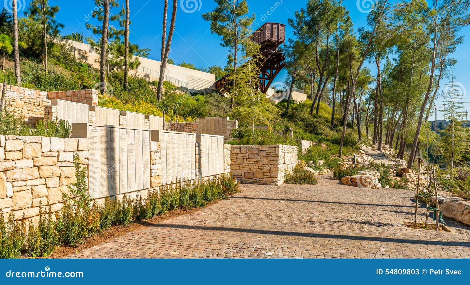 Garden of the Righteous among the Nations Stock Image - Image of savior ...