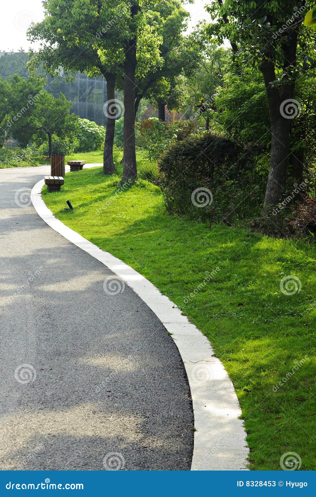 Garden road stock image. Image of shadow, summer, park - 8328453