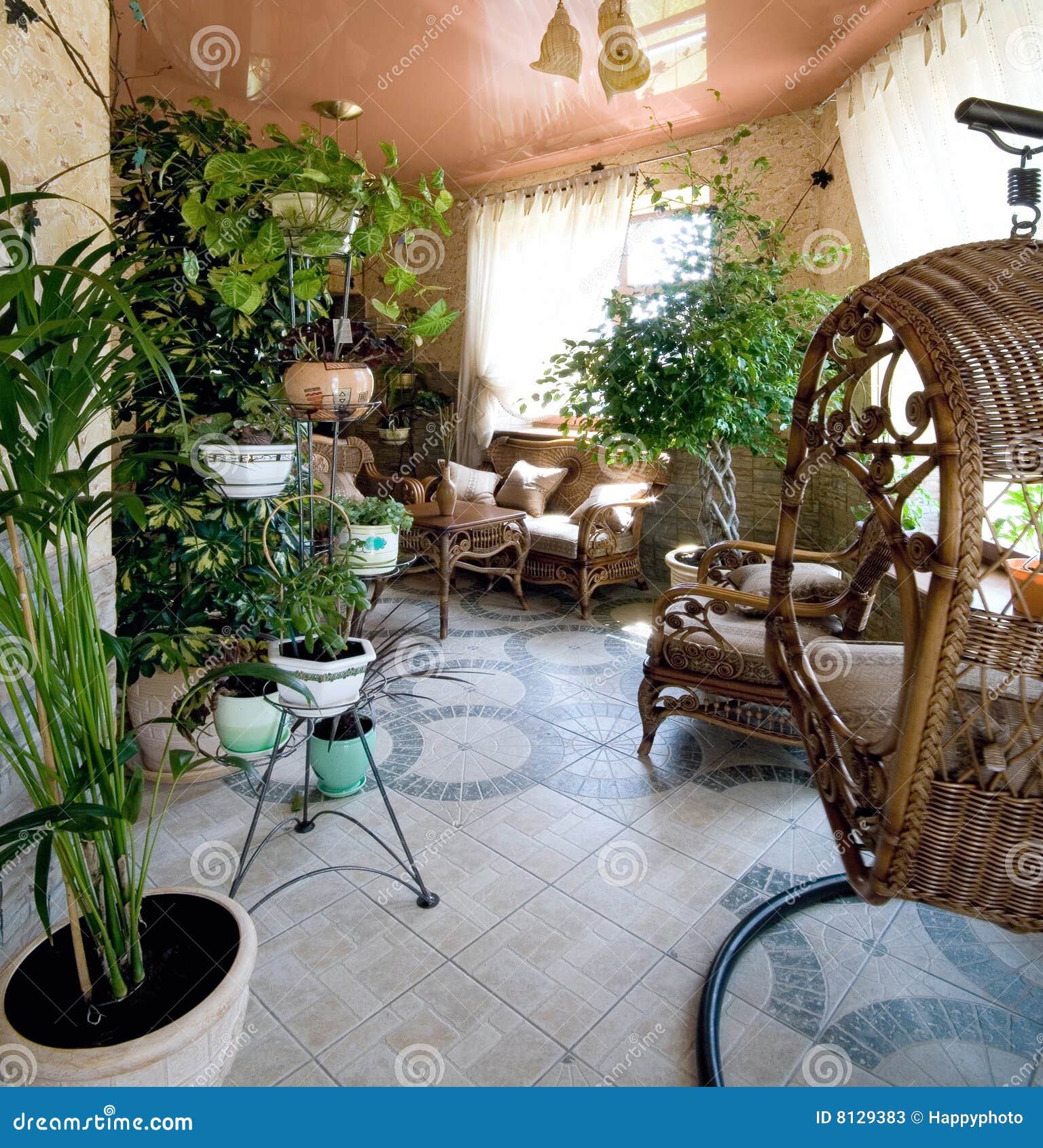 Garden room for rest stock image. Image of furniture, rattan - 8129383