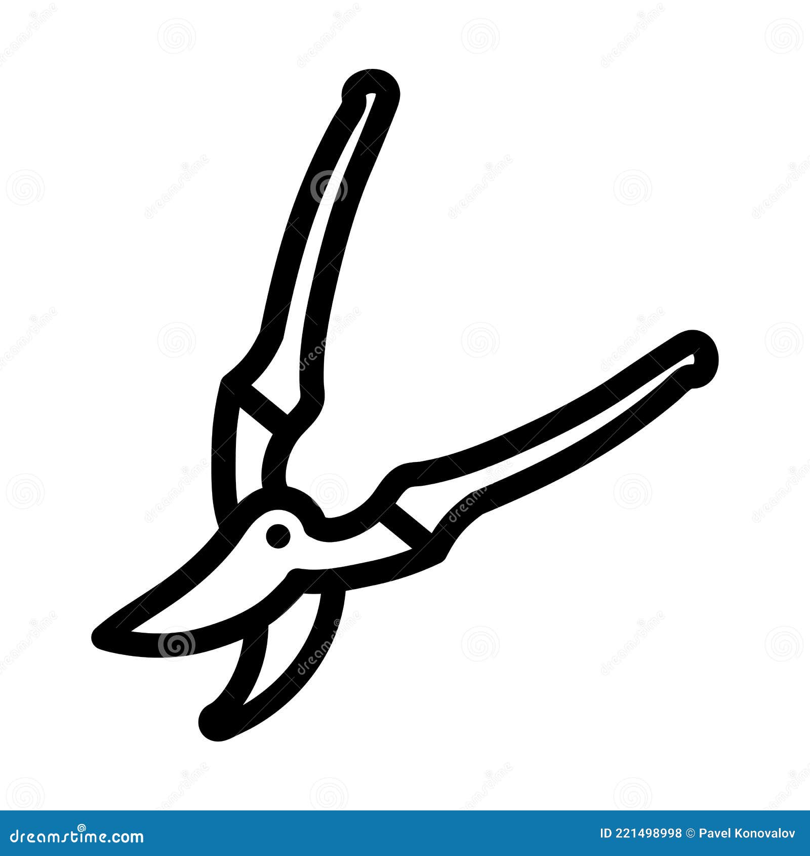 Garden Scissors Icon stock vector. Illustration of greenery - 221498998