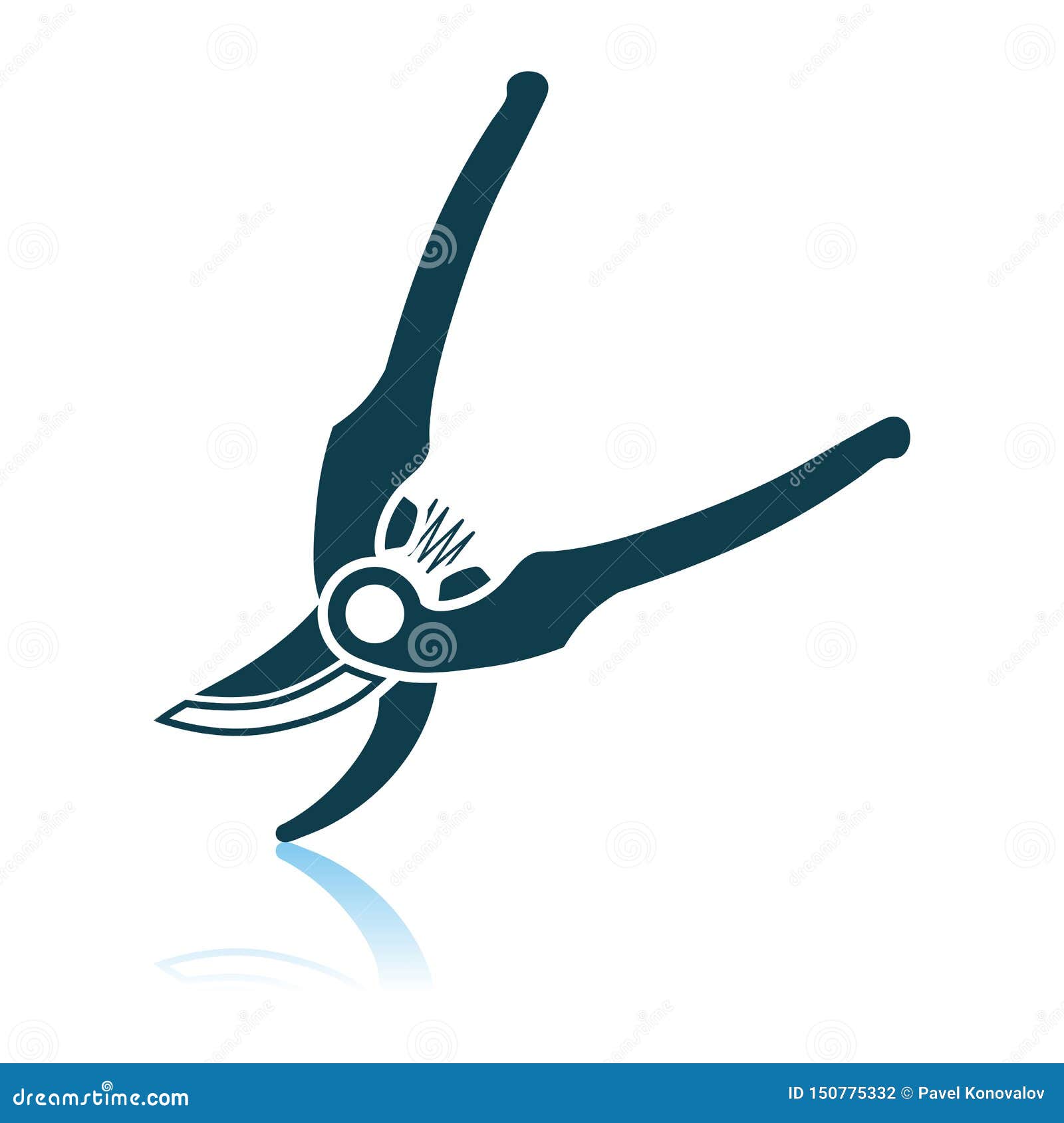 Garden Scissors Icon stock vector. Illustration of cutter - 150775332