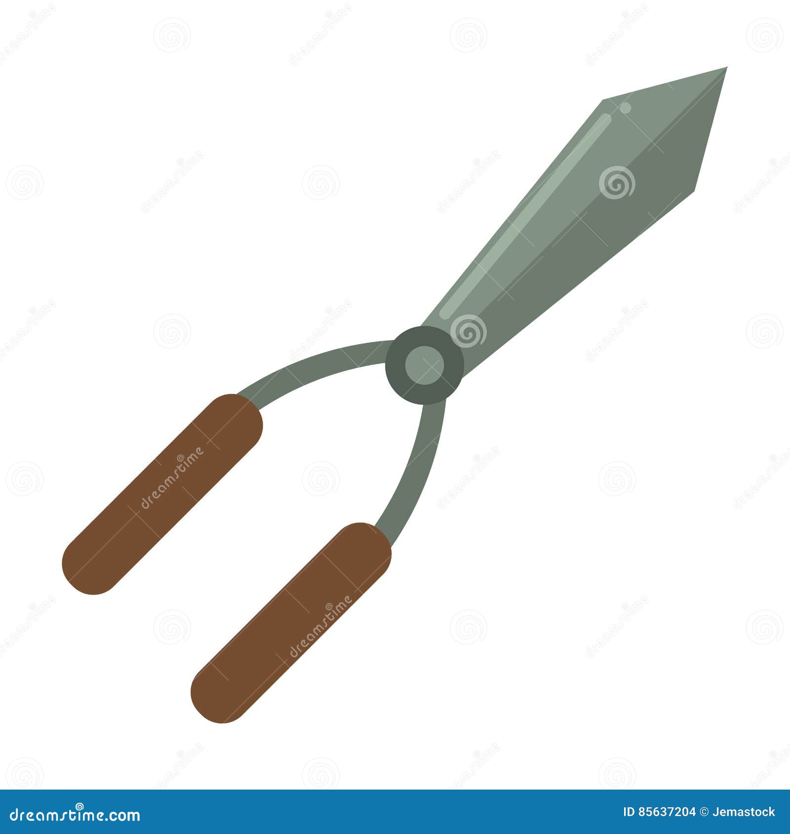 Garden Scissors Tool Handle Stock Vector - Illustration of instrument ...
