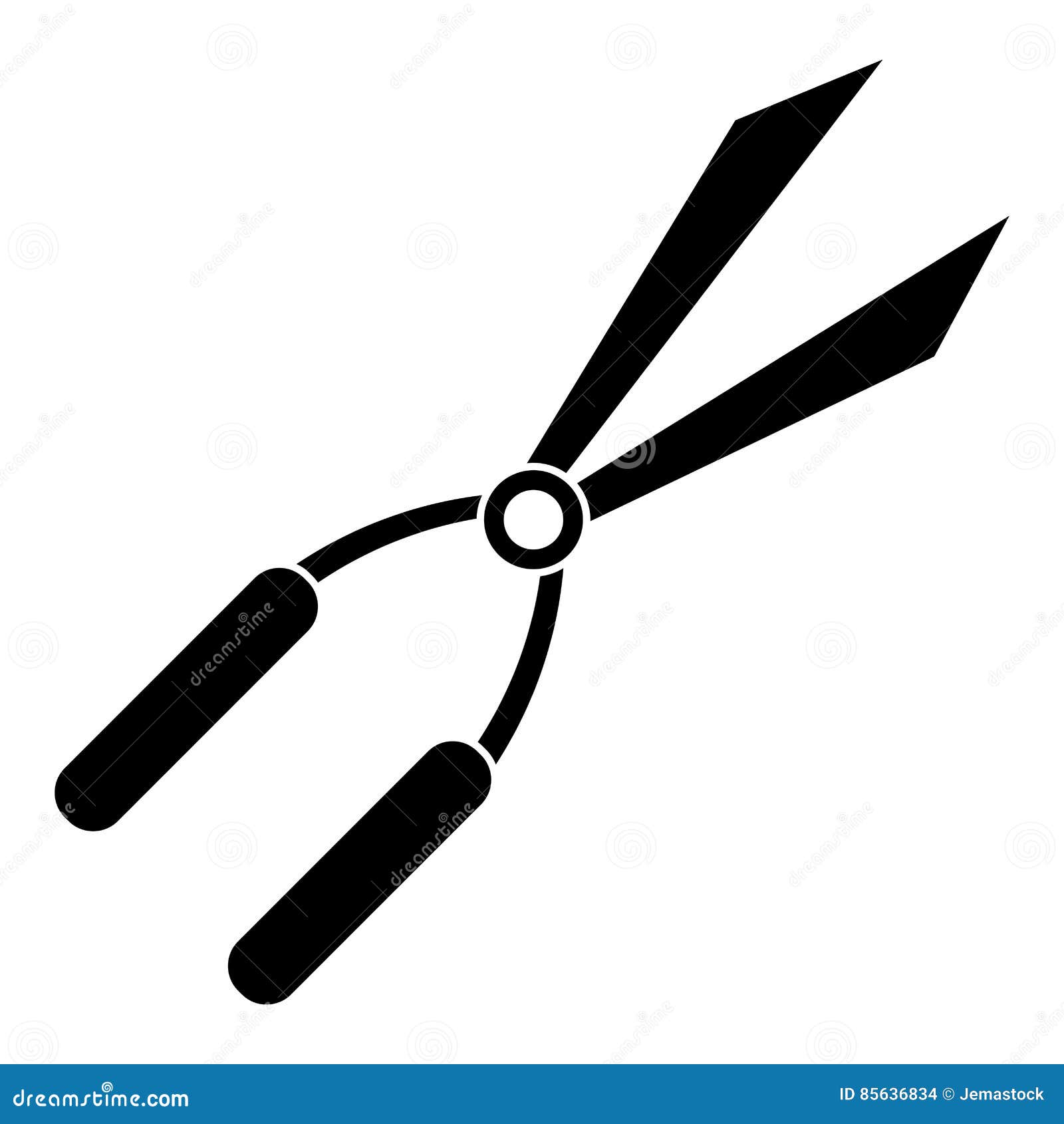 Garden Scissors Tool Pictogram Stock Vector - Illustration of ...