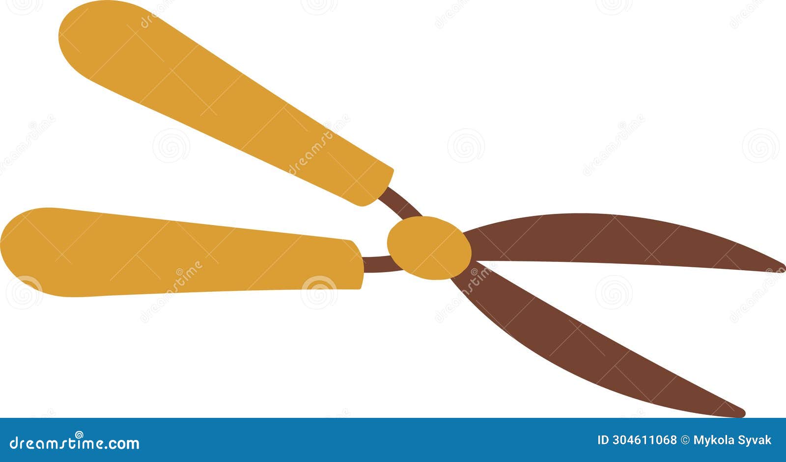 Garden Scissors Tool stock vector. Illustration of pruning - 304611068