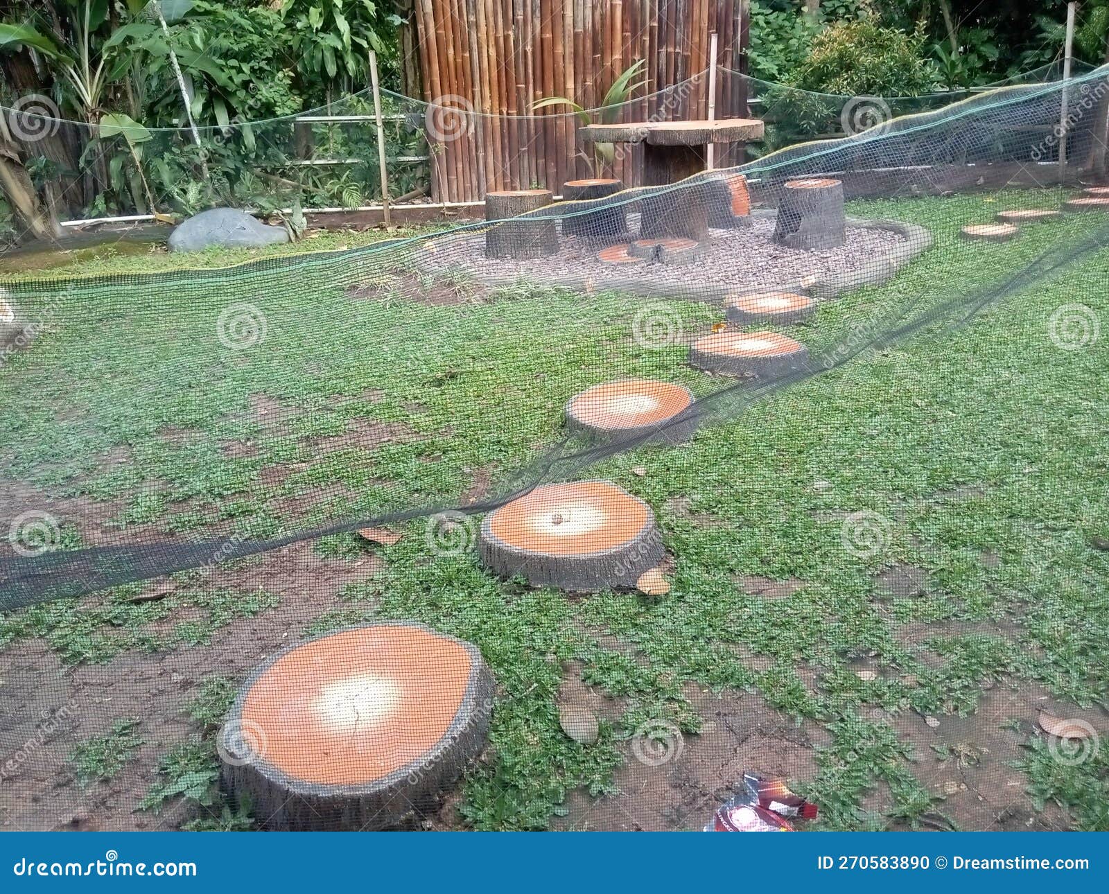 Garden Seating Group Garden Table Spring Scene Colourful Plant Country ...