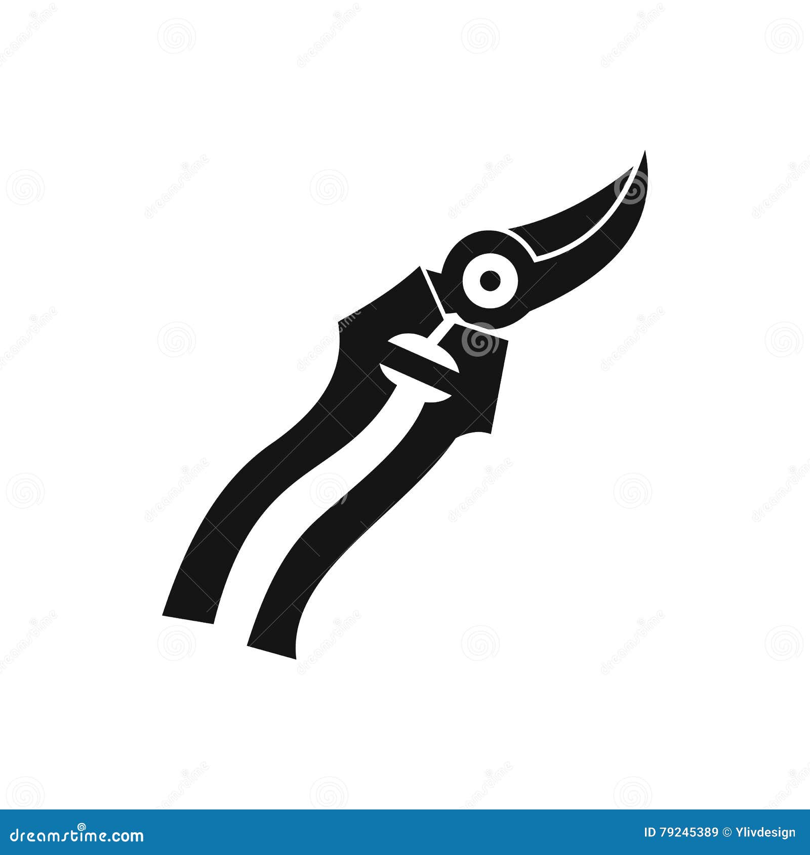 Garden Shears Icon, Simple Style Stock Vector - Illustration of metal ...