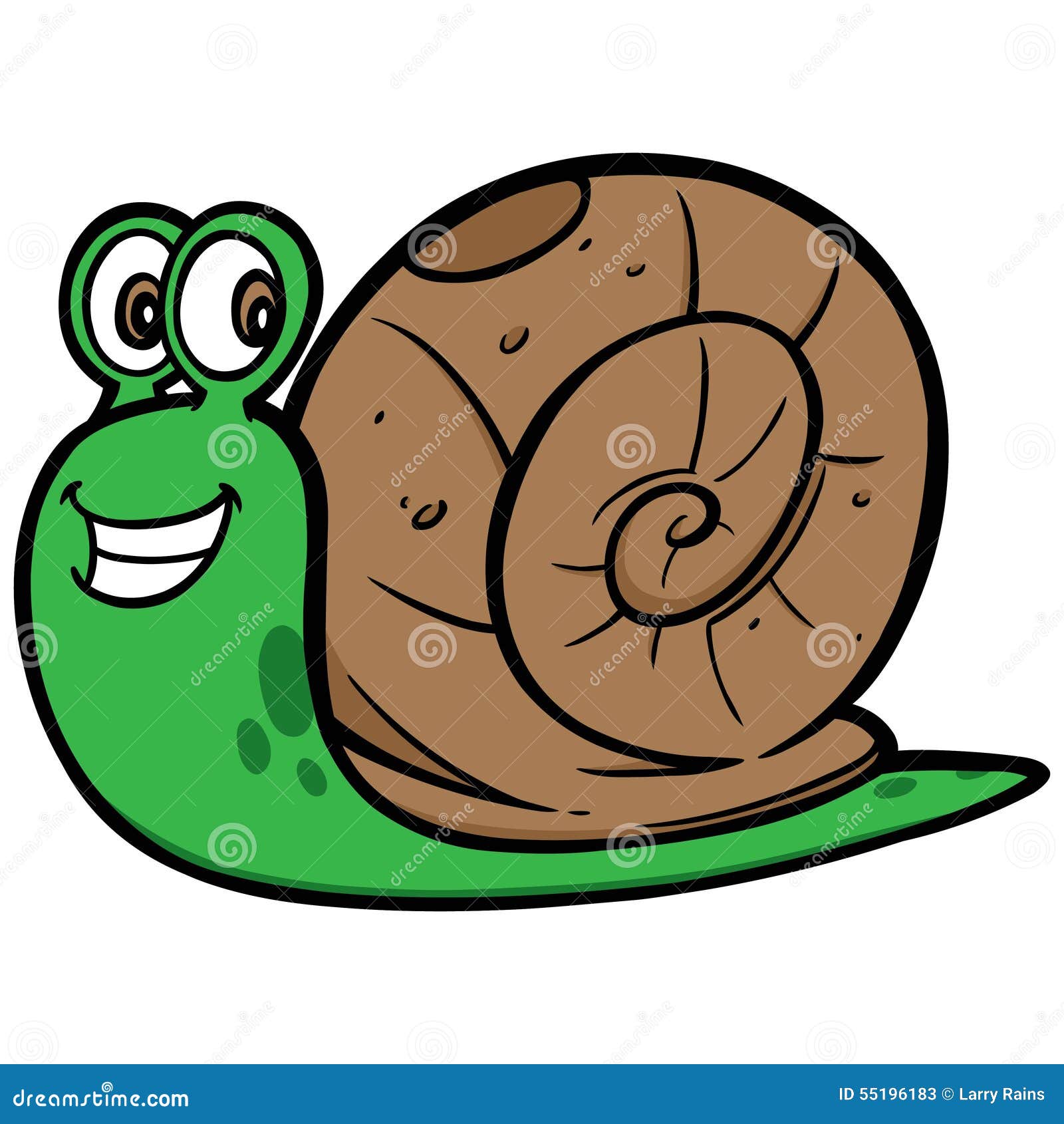 Garden Snail stock vector. Illustration of snail, animals - 55196183