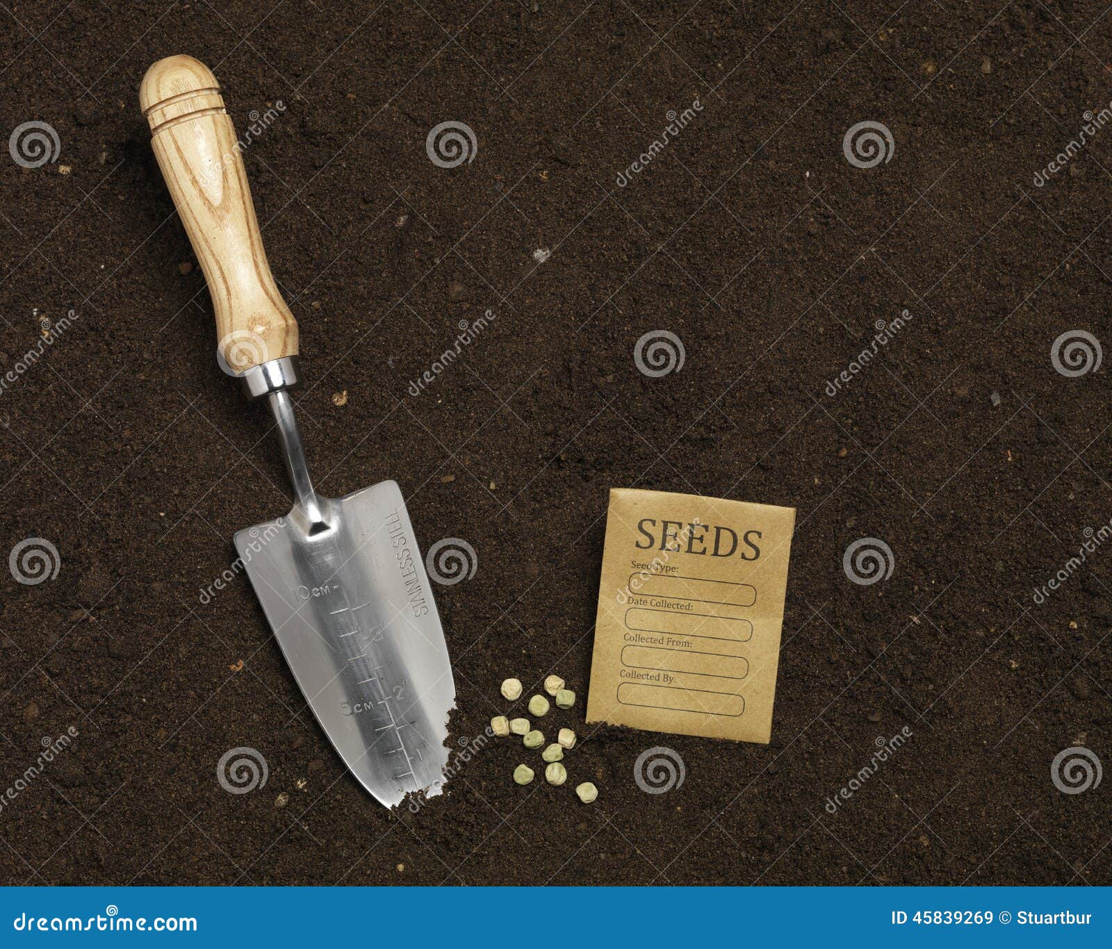 Garden Soil stock image. Image of texture, tool, nature - 45839269