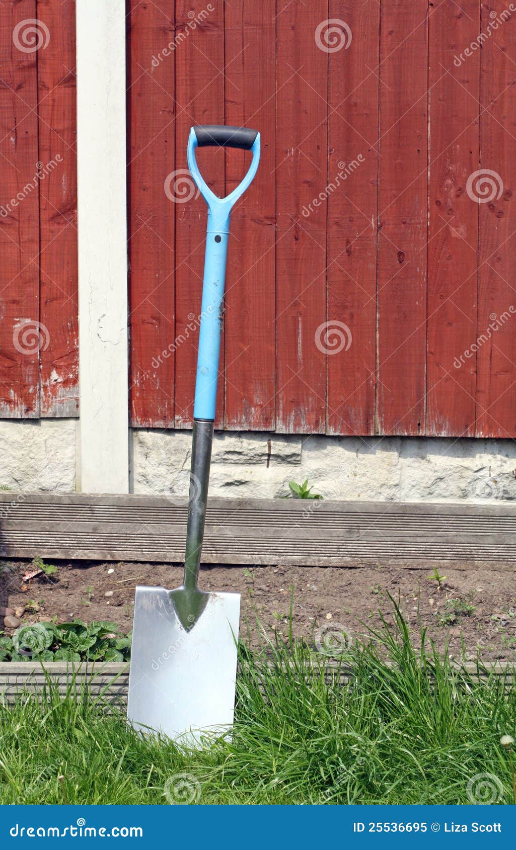 Garden spade stock image. Image of clean, leaf, grass - 25536695