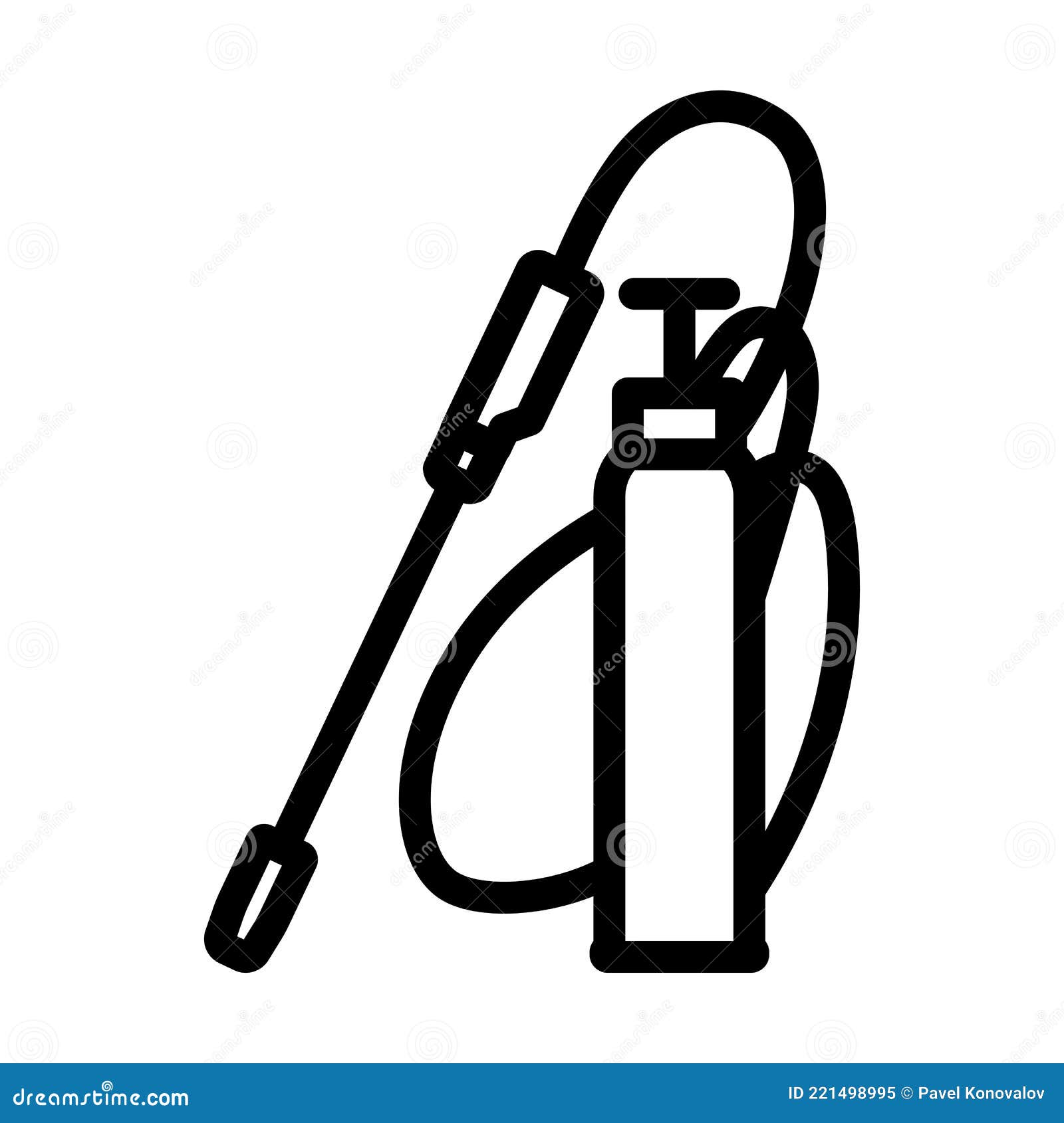 Garden Sprayer Icon stock vector. Illustration of line - 221498995