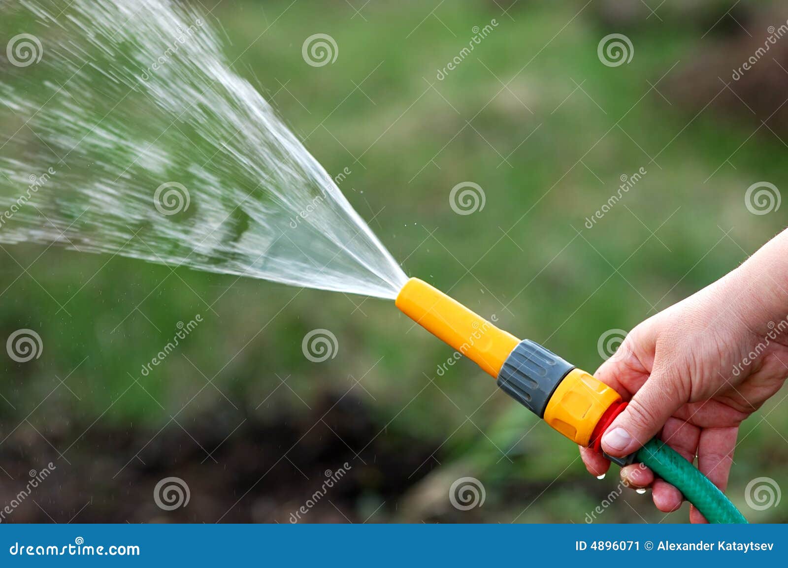 Garden sprinkling stock image. Image of field, green, farming - 4896071
