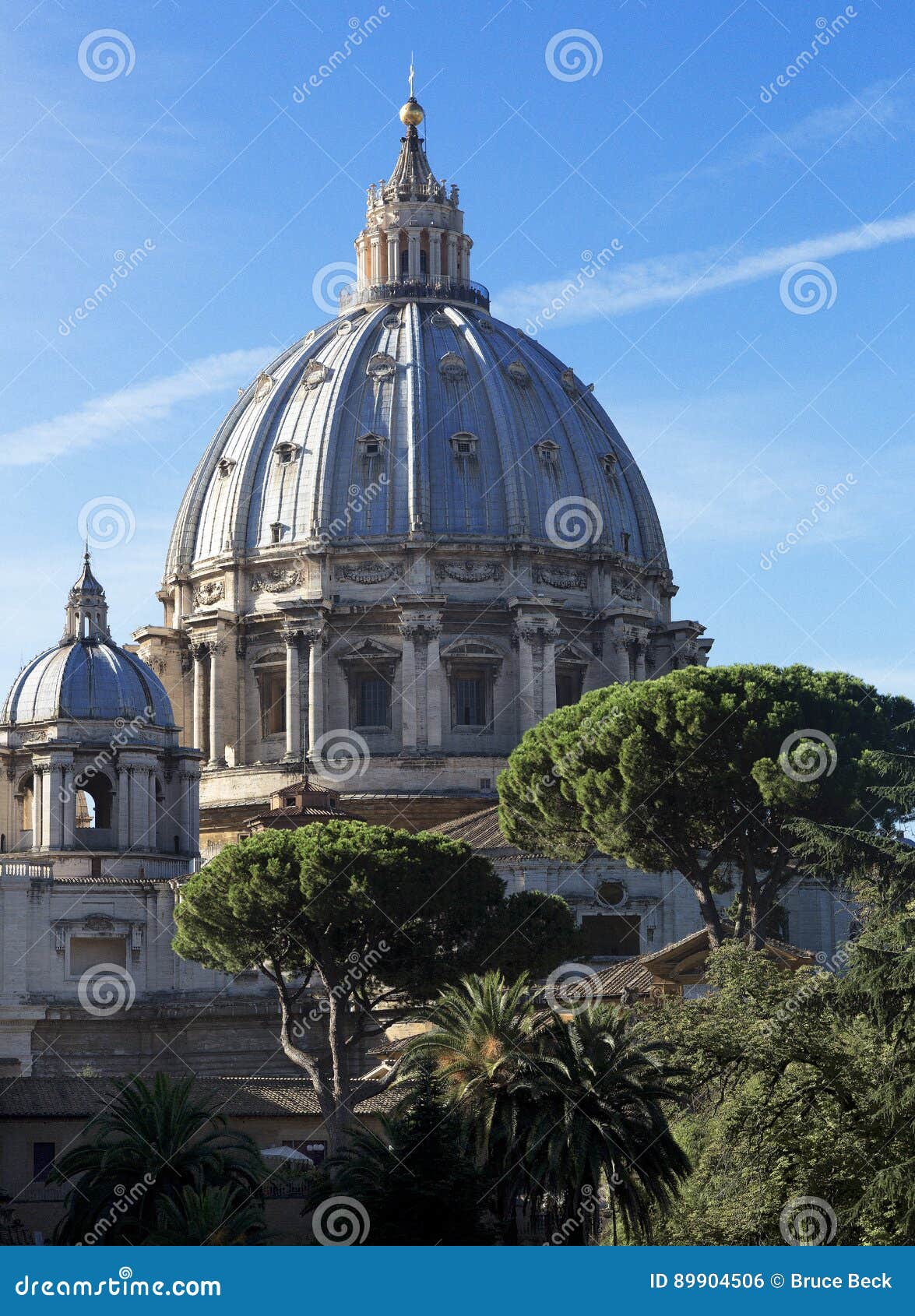 Garden, St. Peter`s Vatican, Rome, Italy Stock Photo - Image of ...