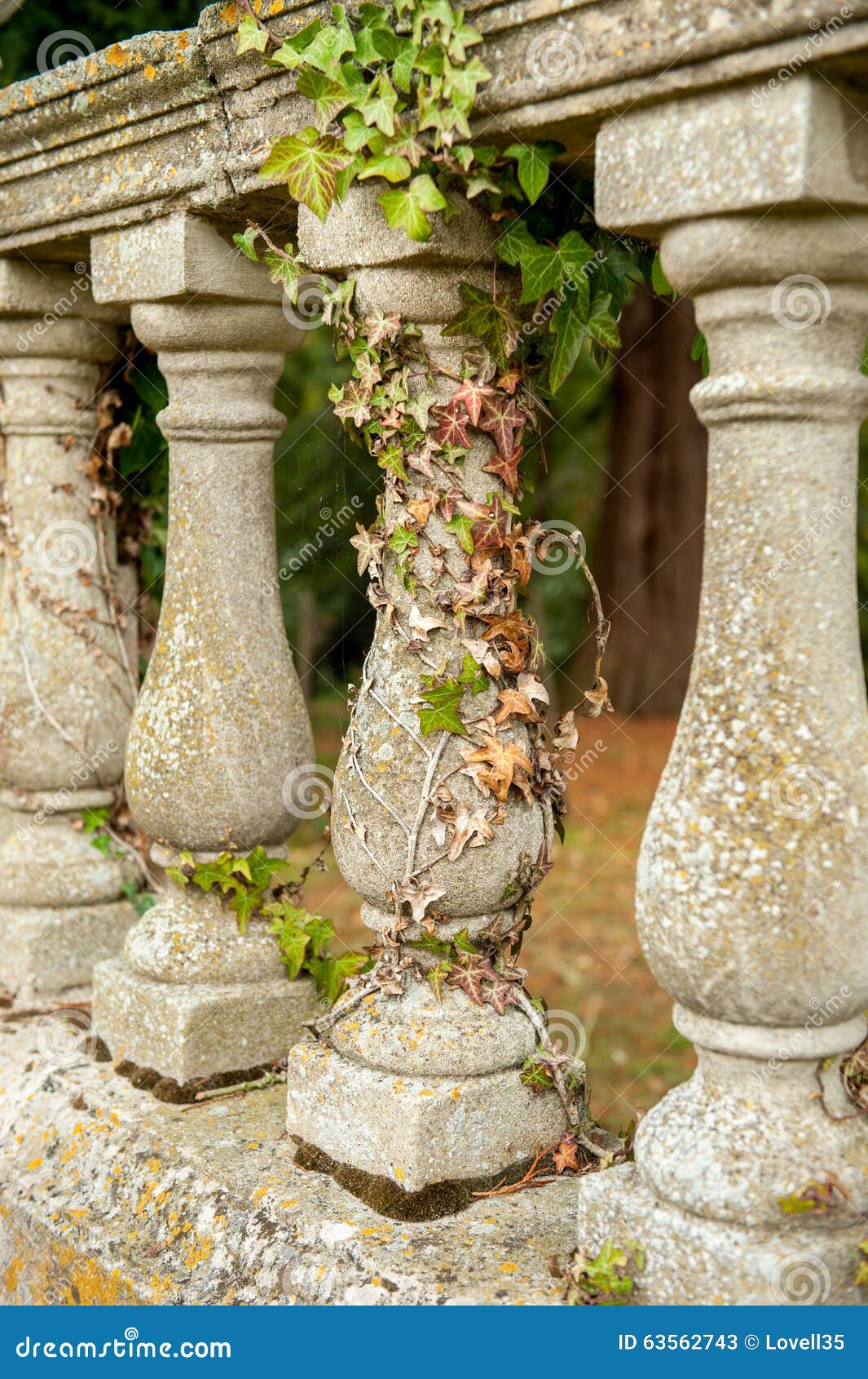 Garden stone balcony stock image. Image of design, close - 63562743