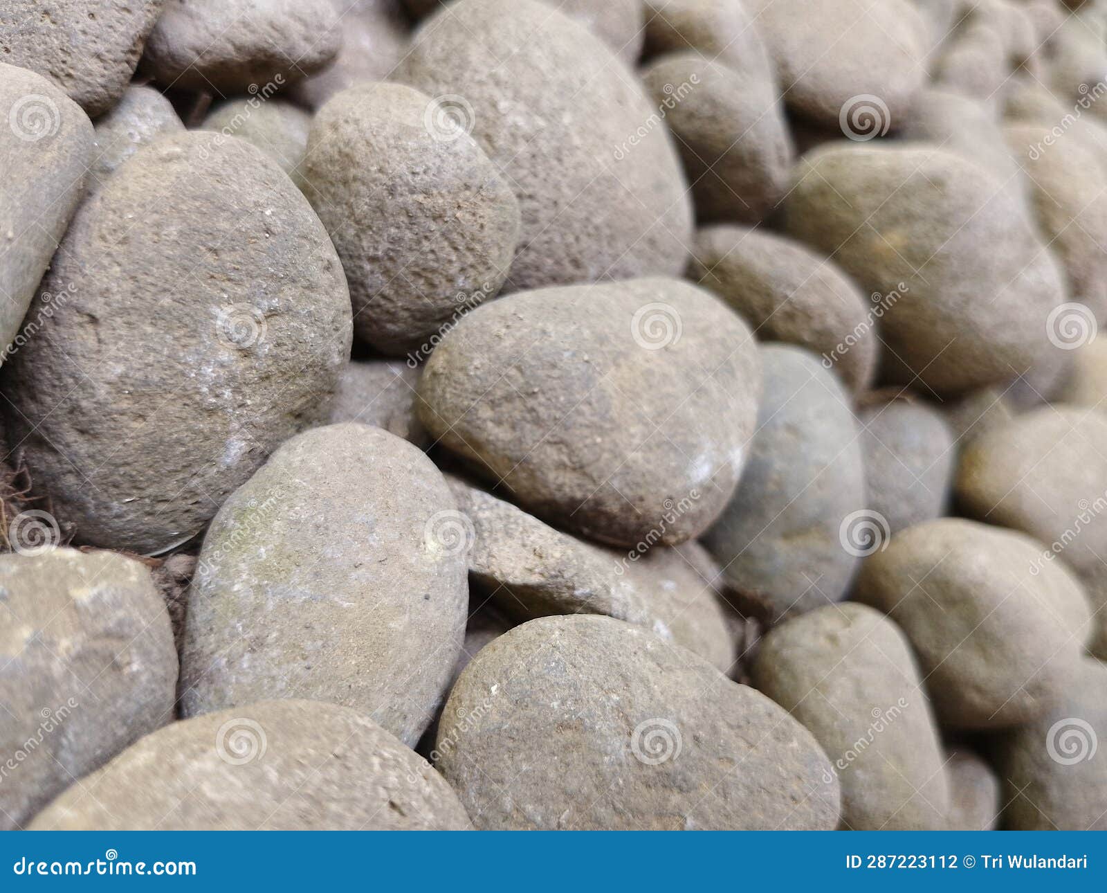 Garden Stones with Piles of Small Stones Stock Photo - Image of ondel ...