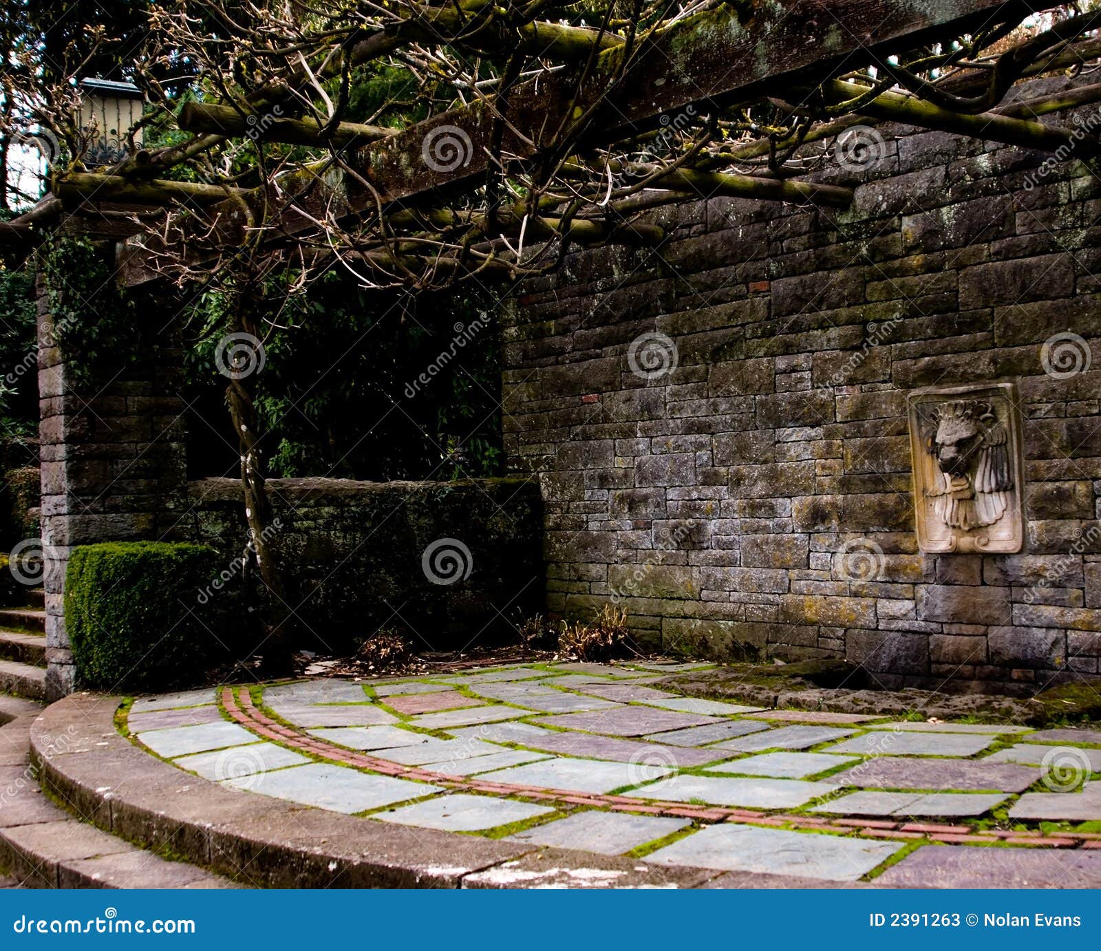 Garden structure stock image. Image of architecture, stairs - 2391263