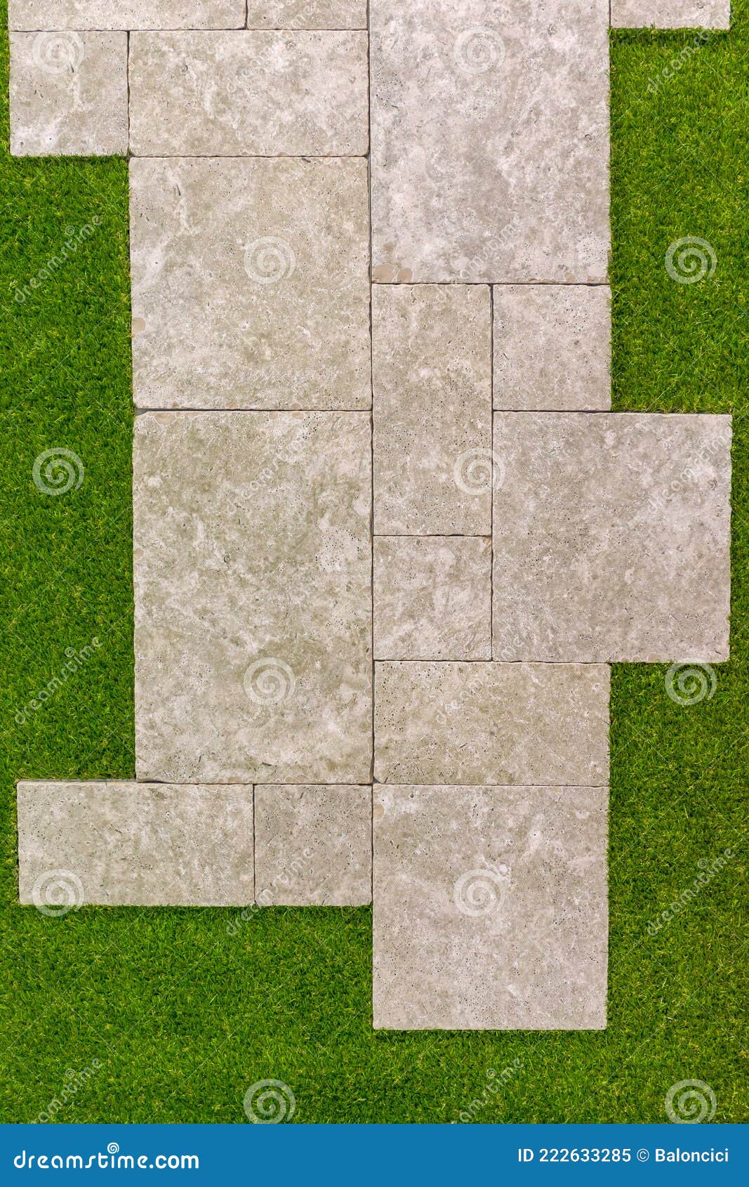 Garden Tiles Top View stock image. Image of pavement - 222633285