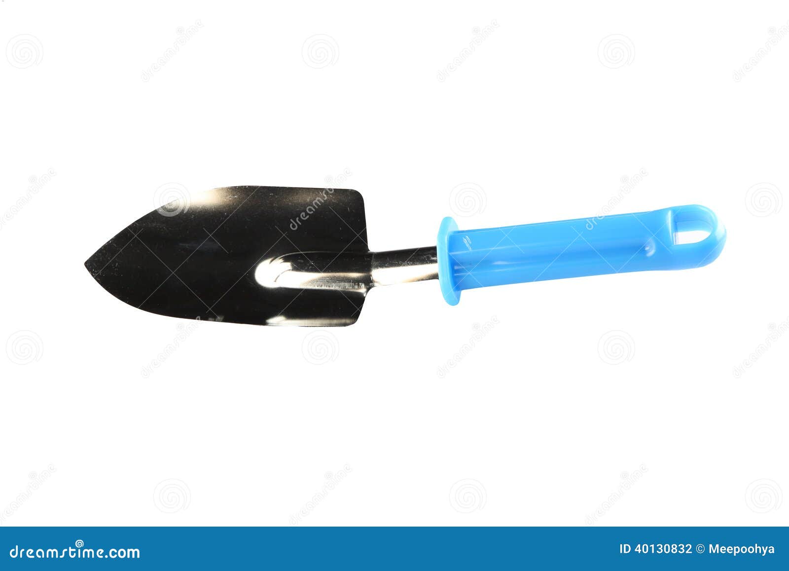 Garden Tool of Blue Spade Isolated. Stock Photo - Image of white, spade ...
