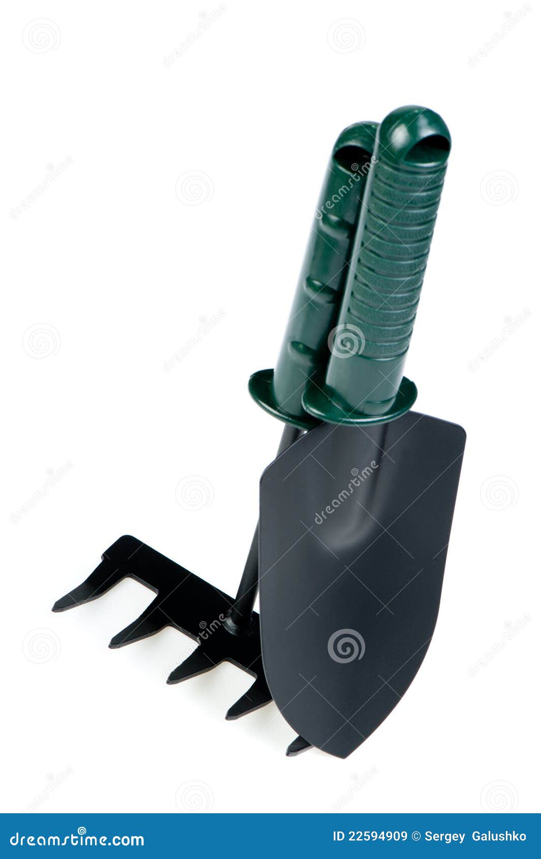 The Garden Tool a Shovel, a Rake. Stock Image - Image of assortment ...