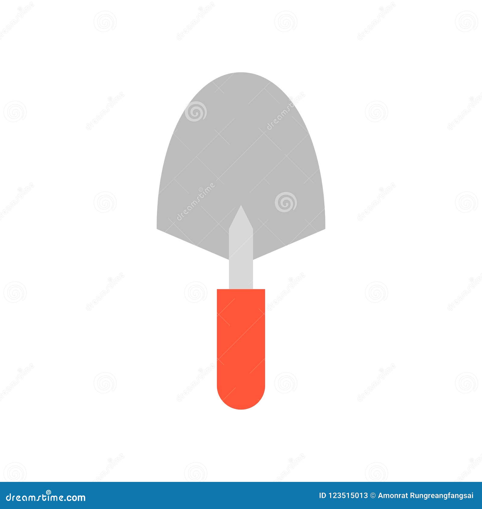 Trowel icon stock vector. Illustration of farm, equipment - 123515013