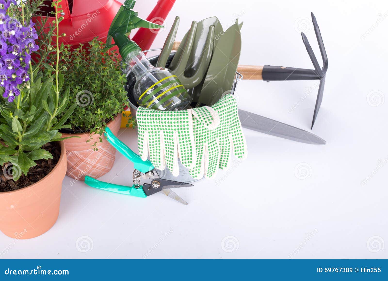 Garden tools equipment stock image. Image of tool, essentials - 69767389