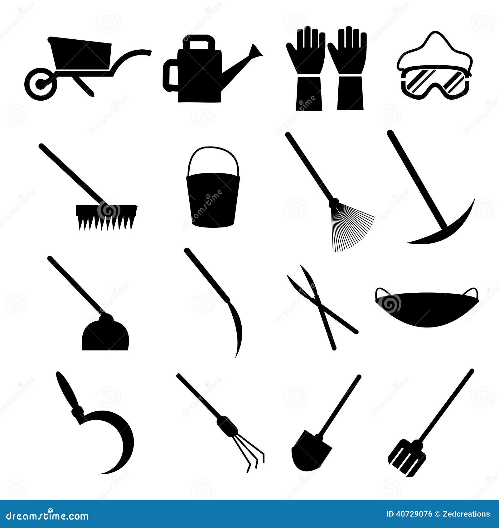 Garden Tools stock vector. Illustration of gardening - 40729076