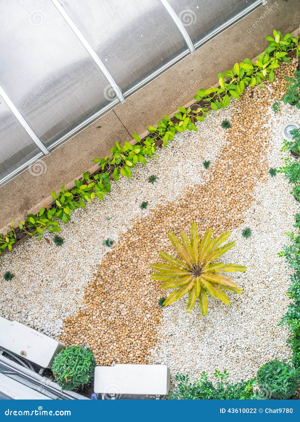 Garden from top view stock photo. Image of plant, tree - 43610022