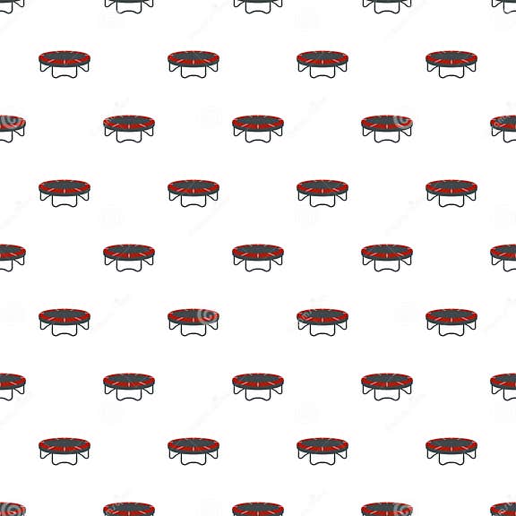 Garden Trampoline Pattern Seamless Vector Stock Vector - Illustration ...