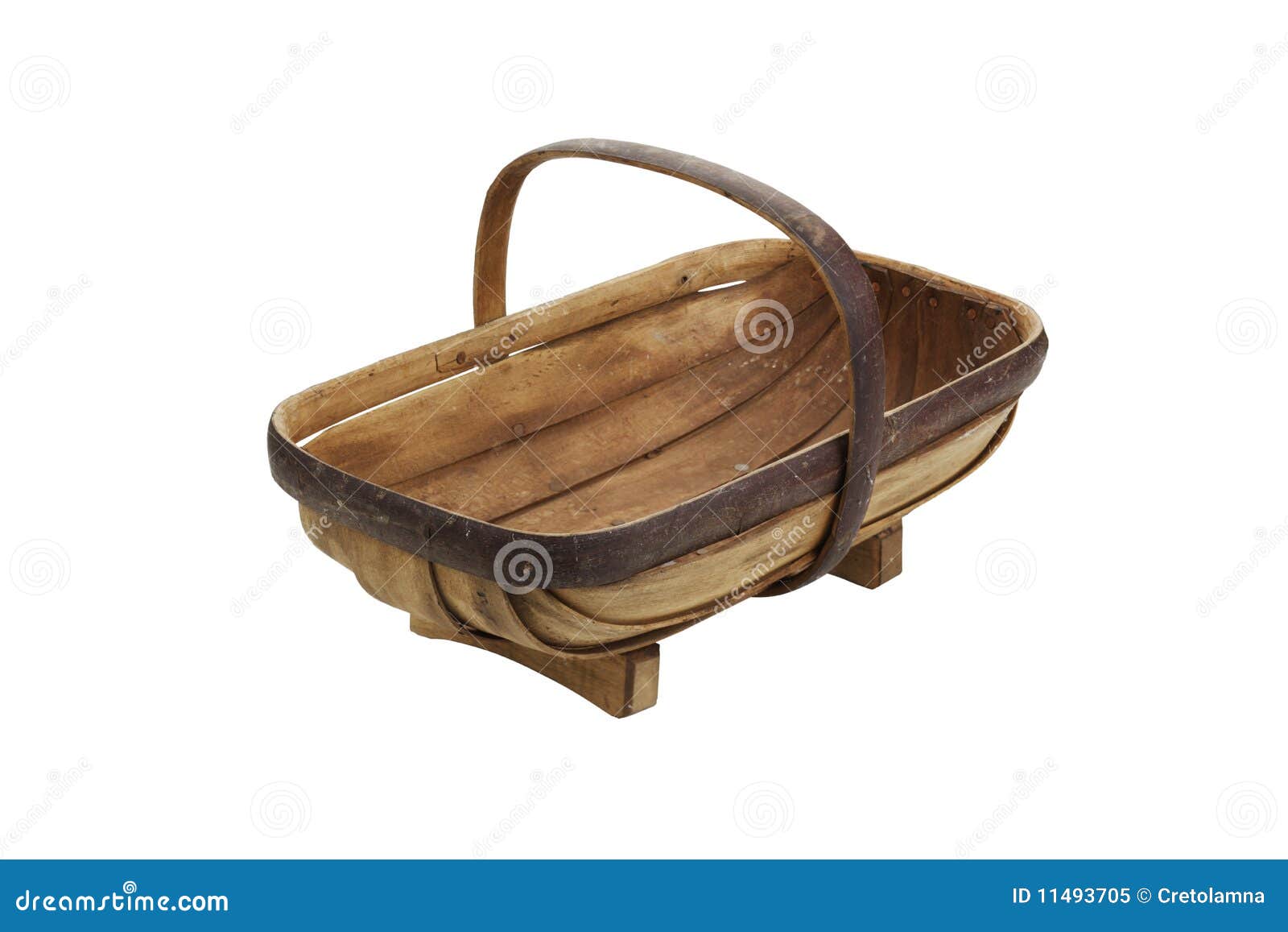 Garden trug. stock image. Image of garden, basket, natural - 11493705